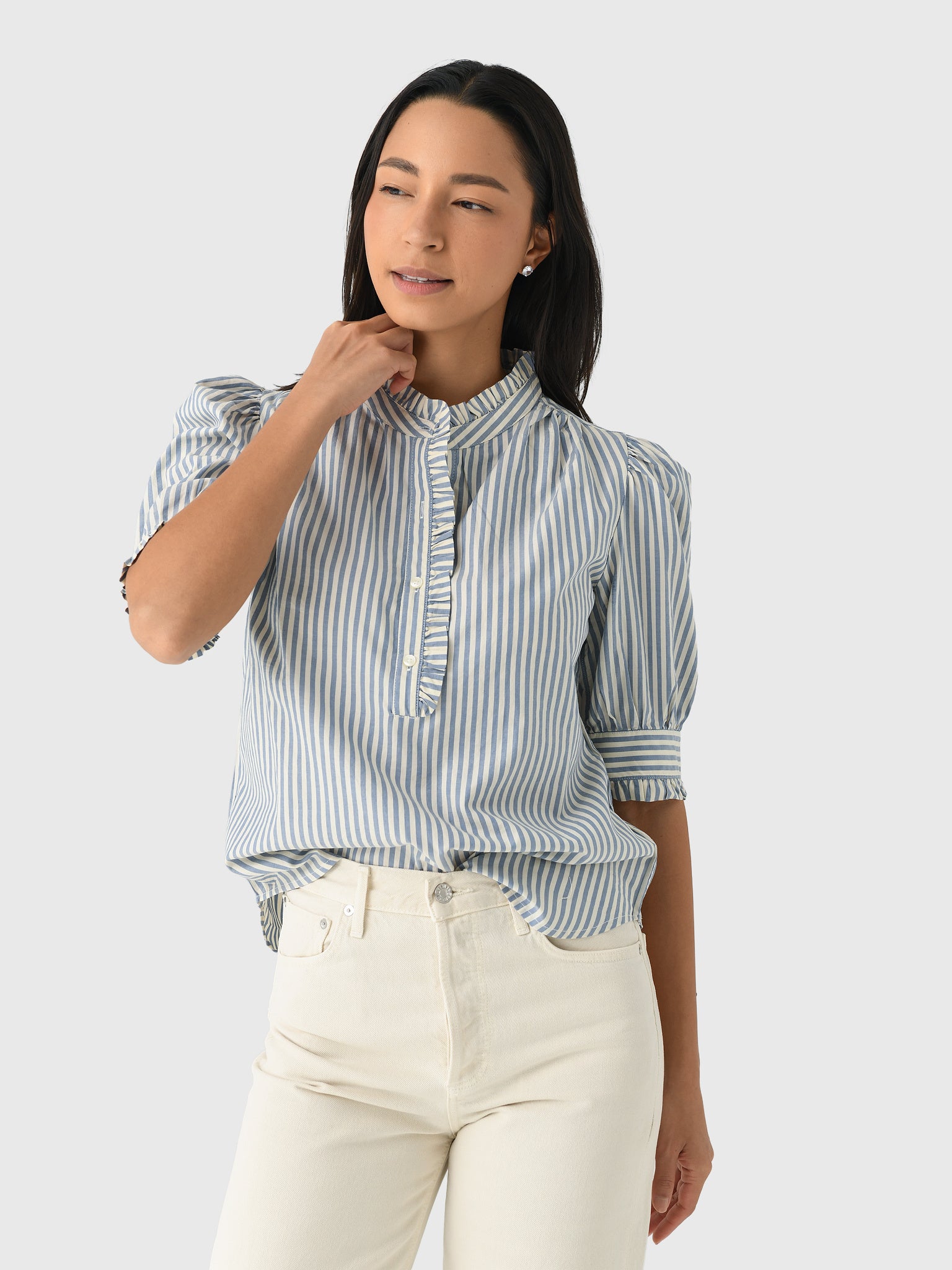 Trovata Women's Noah Blouse | $258.00 | Saint Bernard
