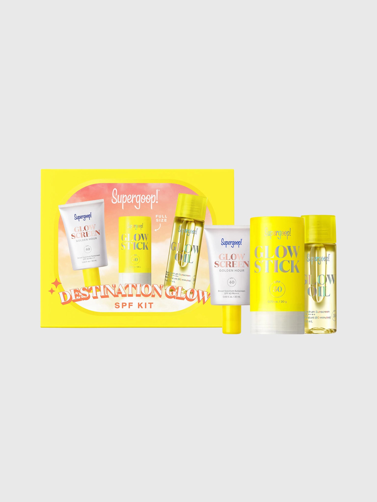 Supergoop Destination Glow SPF Kit – Saint Bernard