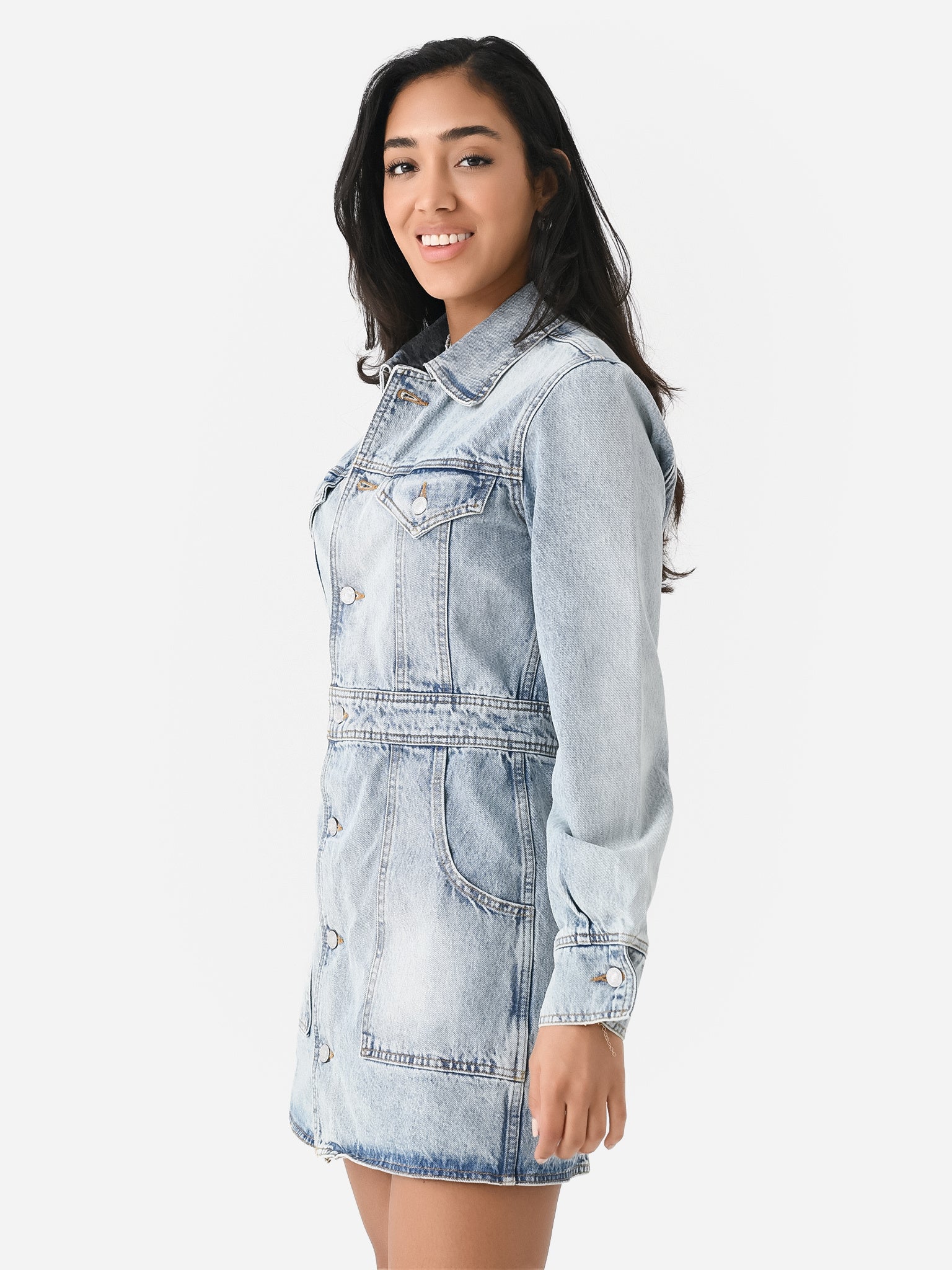 Re/Done Women's Trucker Dress | $395.00 | Saint Bernard