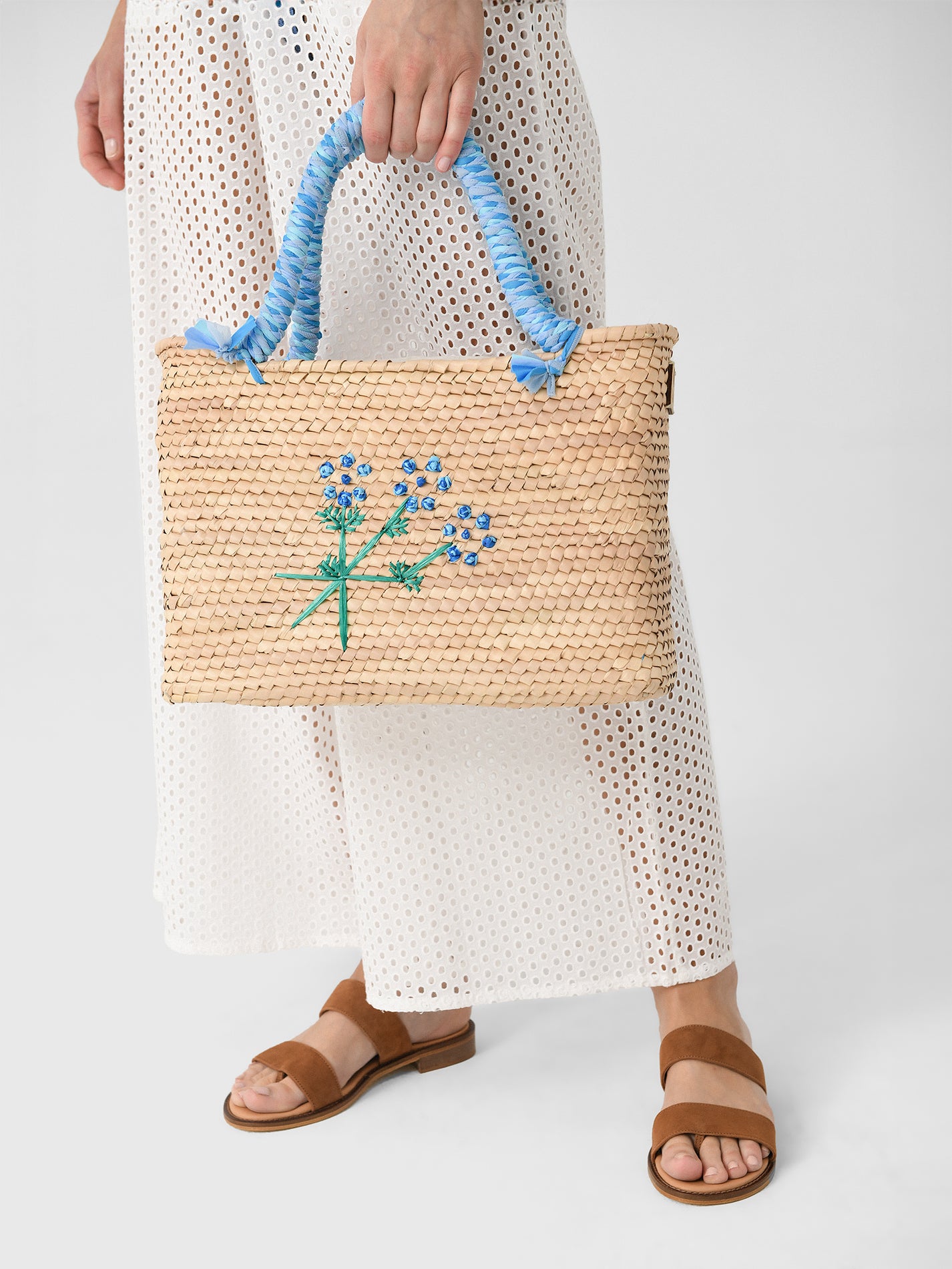 Corazon Playero Blue Bonnet Tote Bag | $295.00 | Saint Bernard