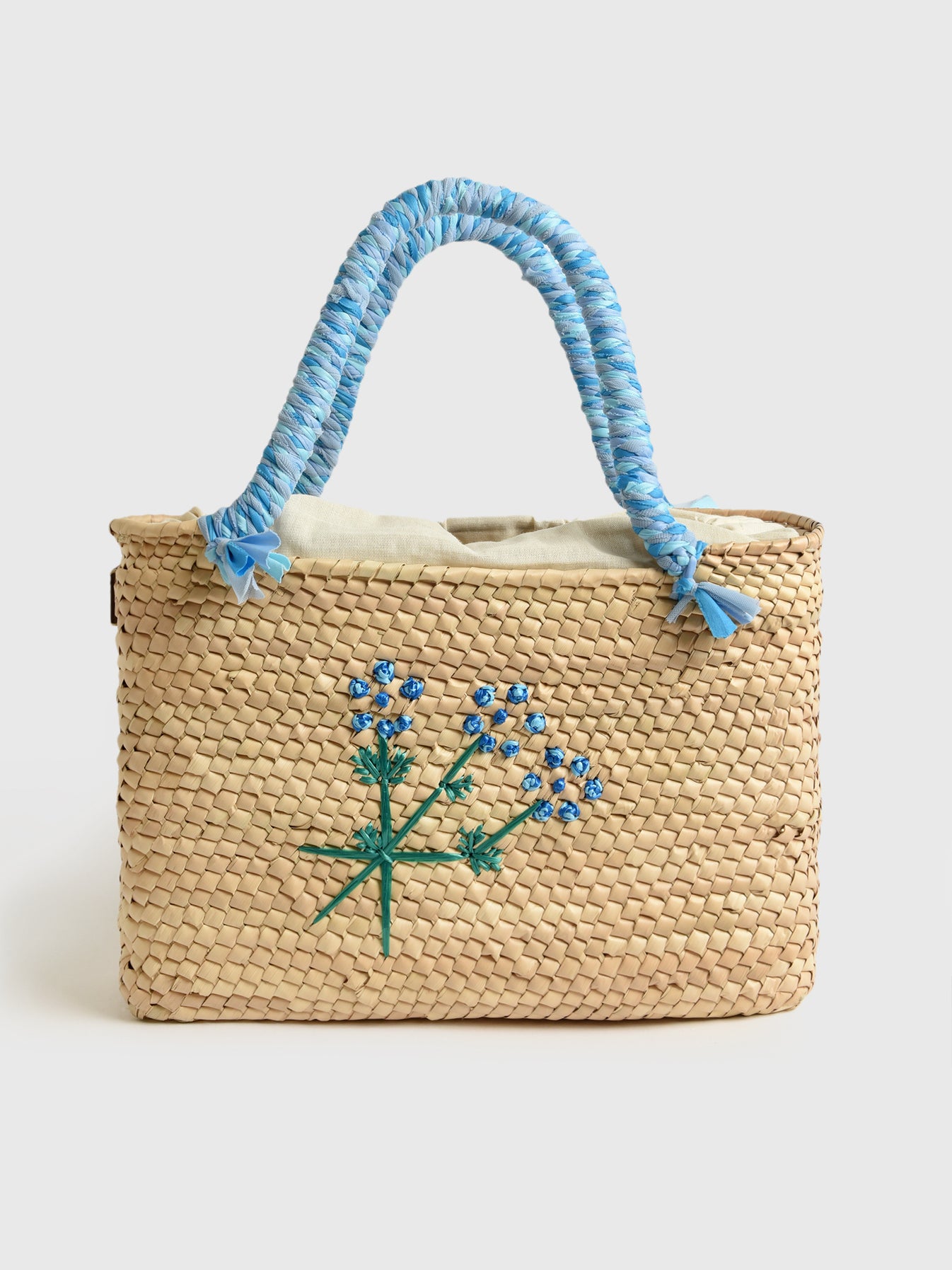 Corazon Playero Blue Bonnet Tote Bag | $295.00 | Saint Bernard