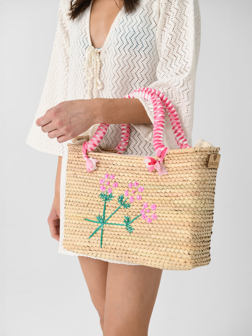Corazon Playero Pink Bonnet Tote Bag | $295.00 | Saint Bernard