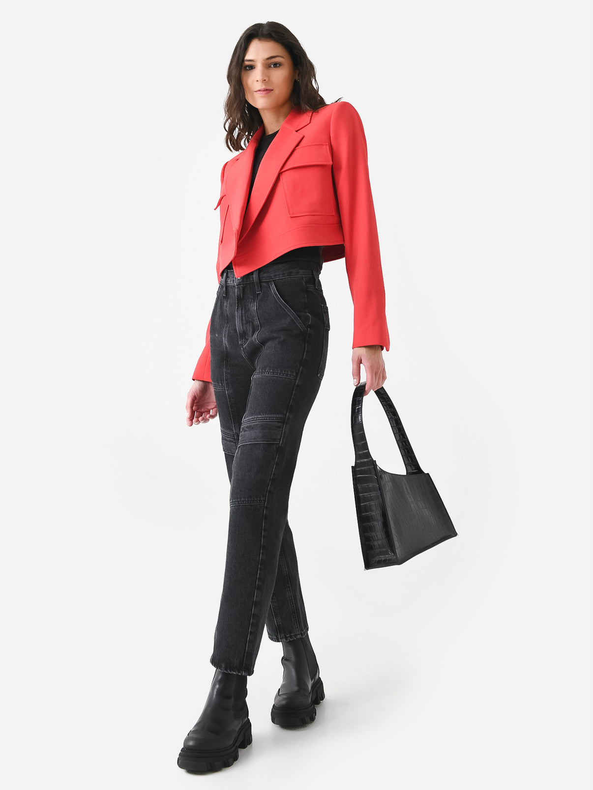 ALC Women's Reeve Cropped Jacket | $650.00 | Saint Bernard