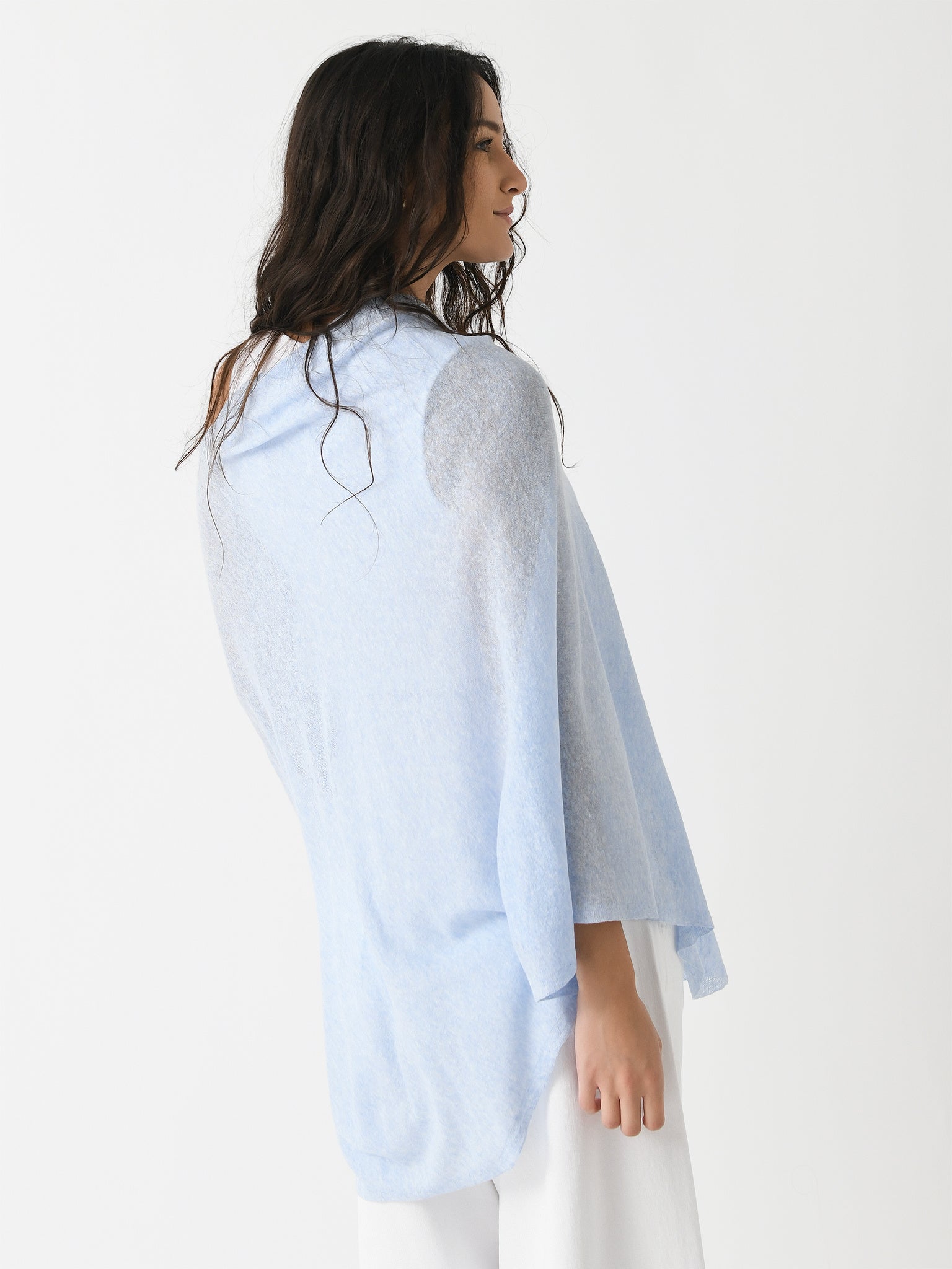 White + Warren Women's Linen Blend Two Way Topper | $195.00 | Saint Bernard