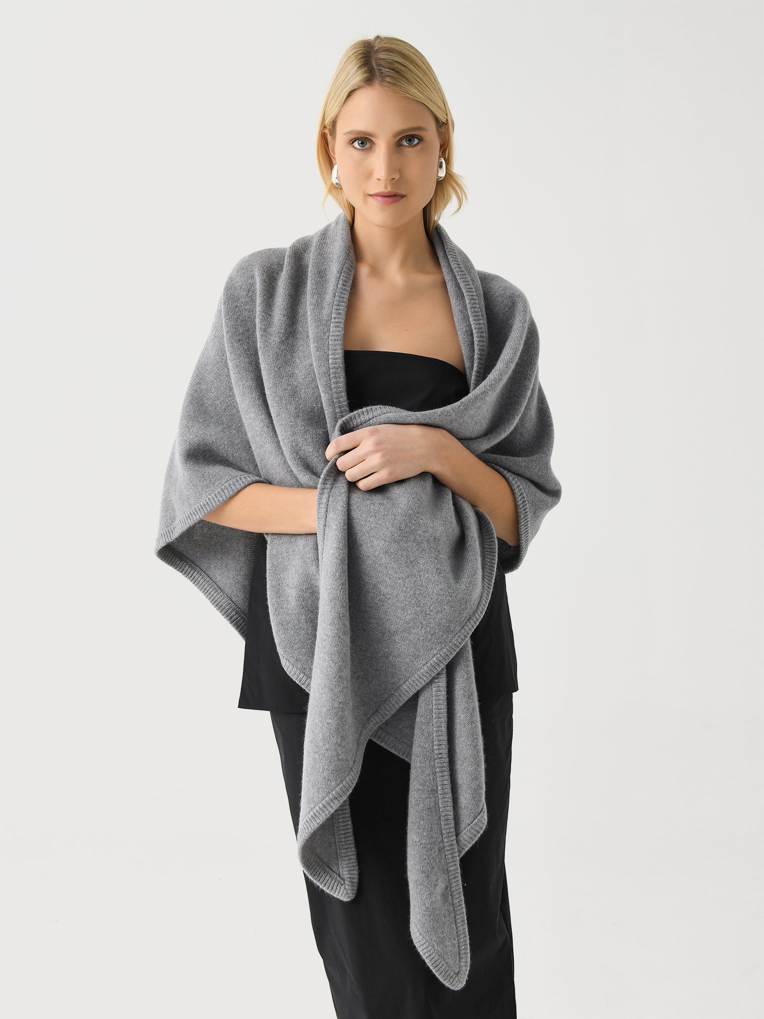 White + Warren Merino Cashmere Triangle Scarf | $350.00 | Saint Bernard