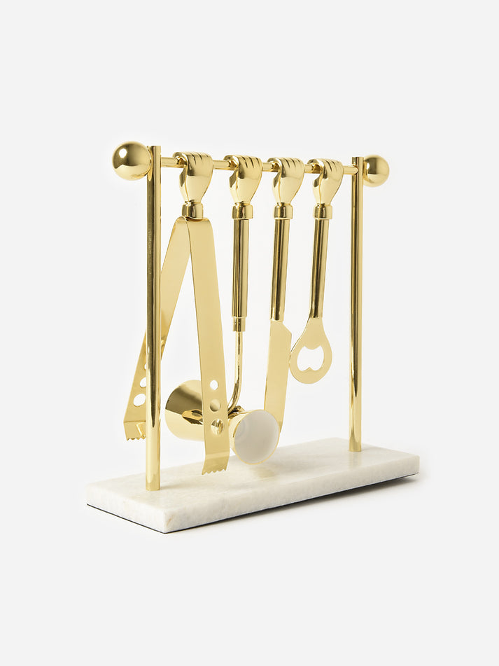 Jonathan Adler Barbell Barware Set | $198.00 | Saint Bernard