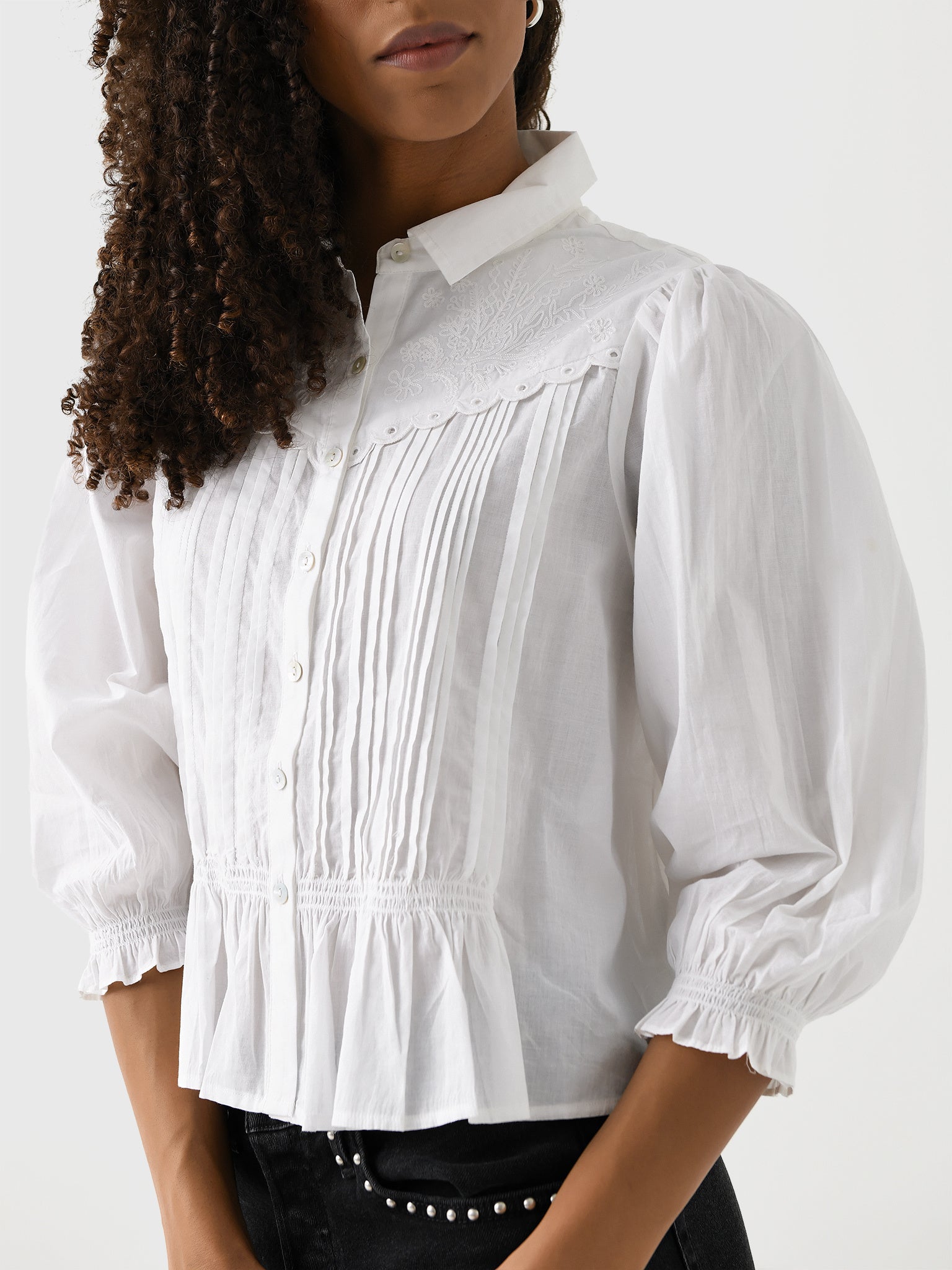 Mother Women's The Tucks And Gathers Top | $245.00 | Saint Bernard