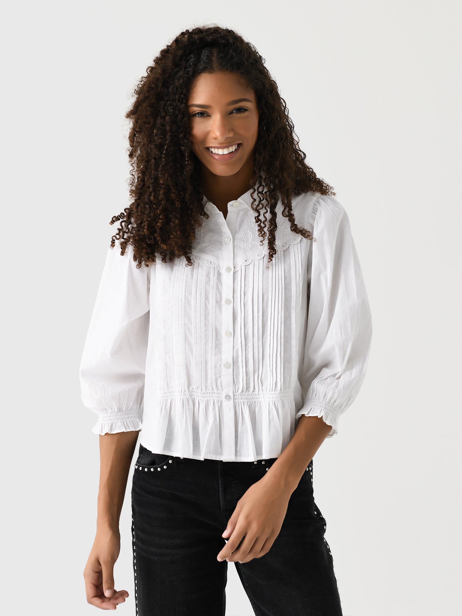 Mother Women's The Tucks And Gathers Top | $245.00 | Saint Bernard