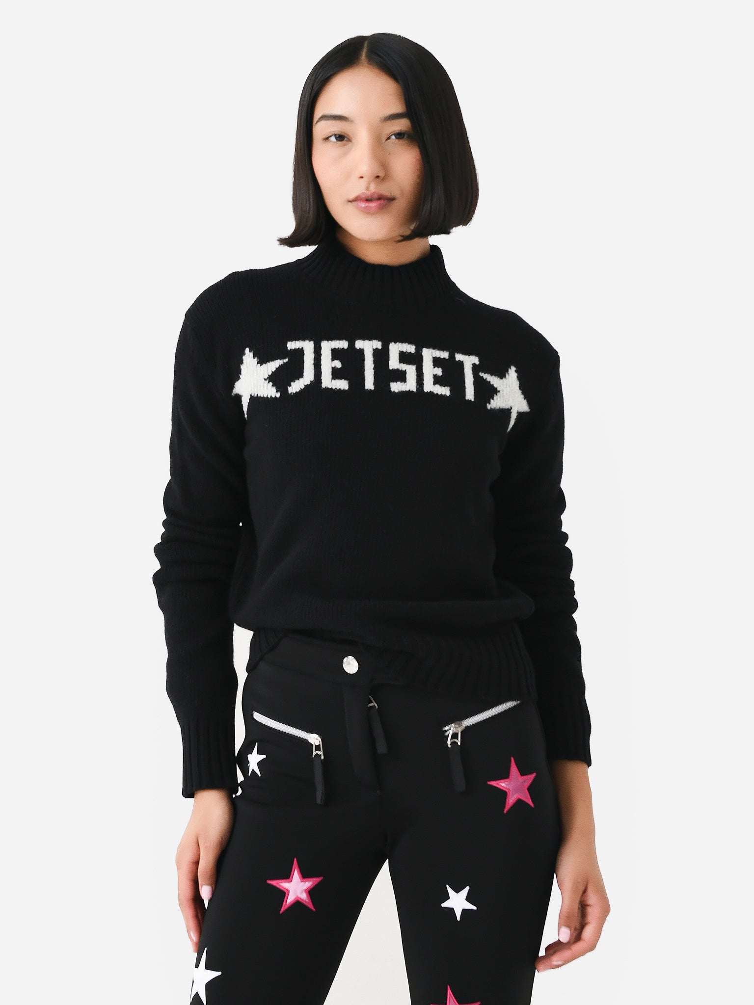 Jet Set Women's Star Wool Crewneck Sweater | $695.00 | Saint Bernard