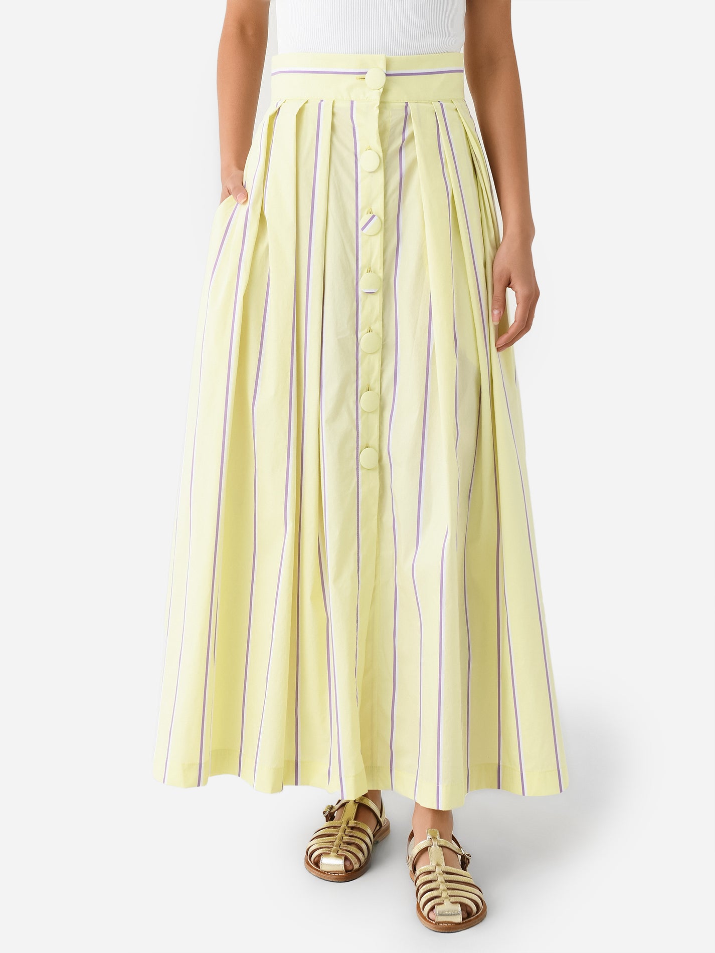 Destree Women's Irving Striped Skirt | $600.00 | Saint Bernard