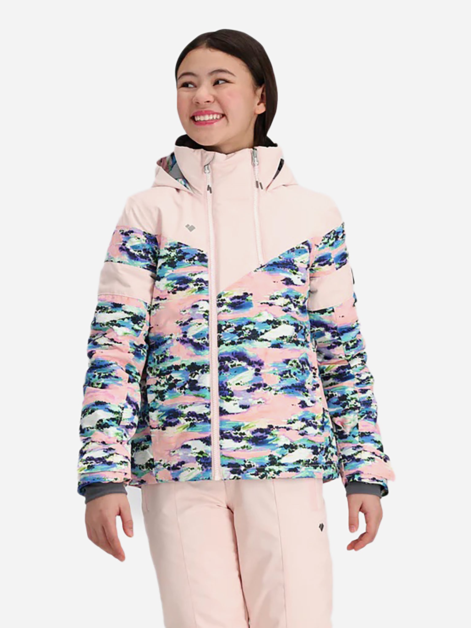 Obermeyer Teen Girls' Taja Print Jacket - Saint Bernard