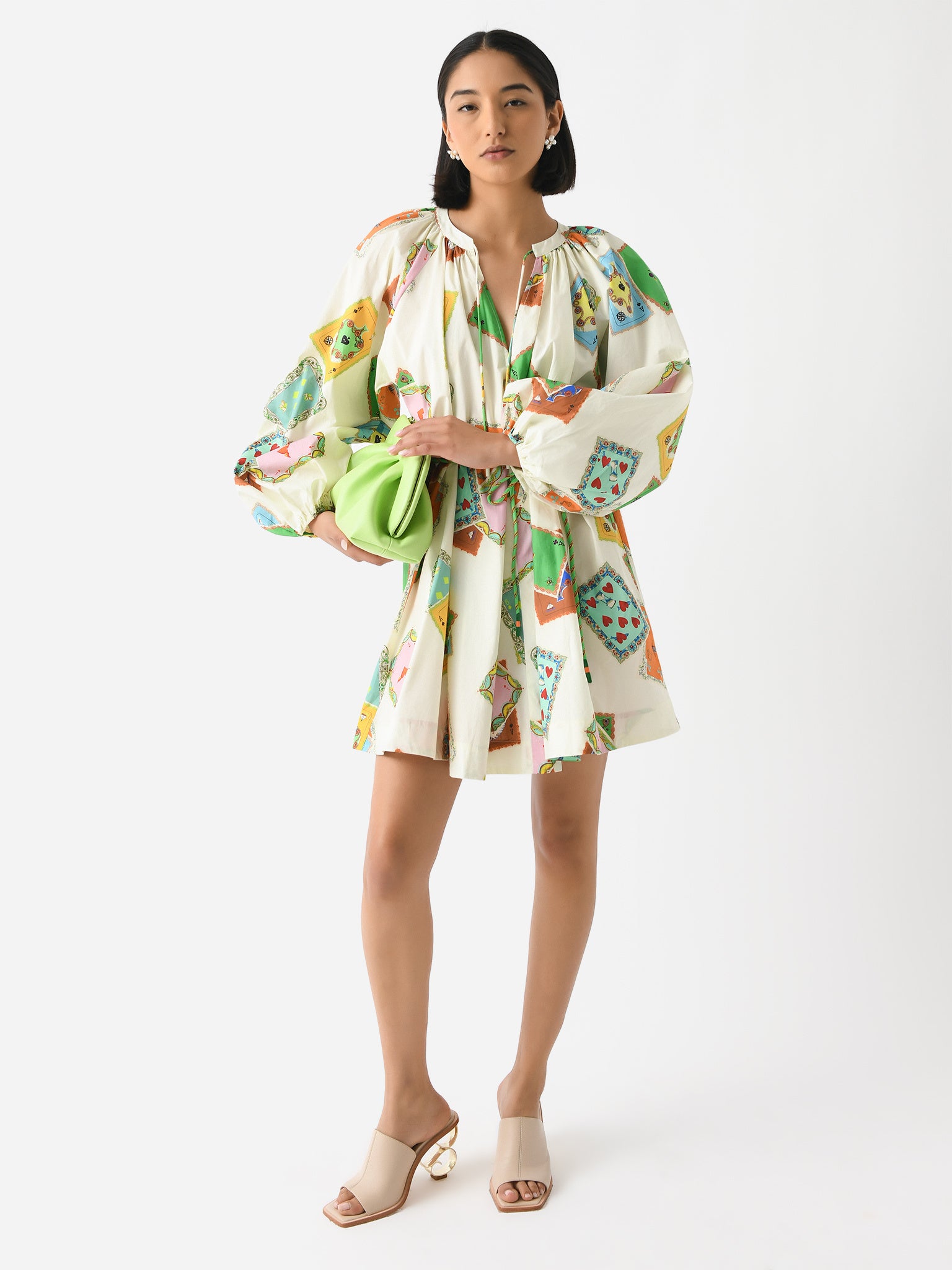 Alemais Women's Rummy Long Sleeve Mini Dress | $395.00 | Saint Bernard