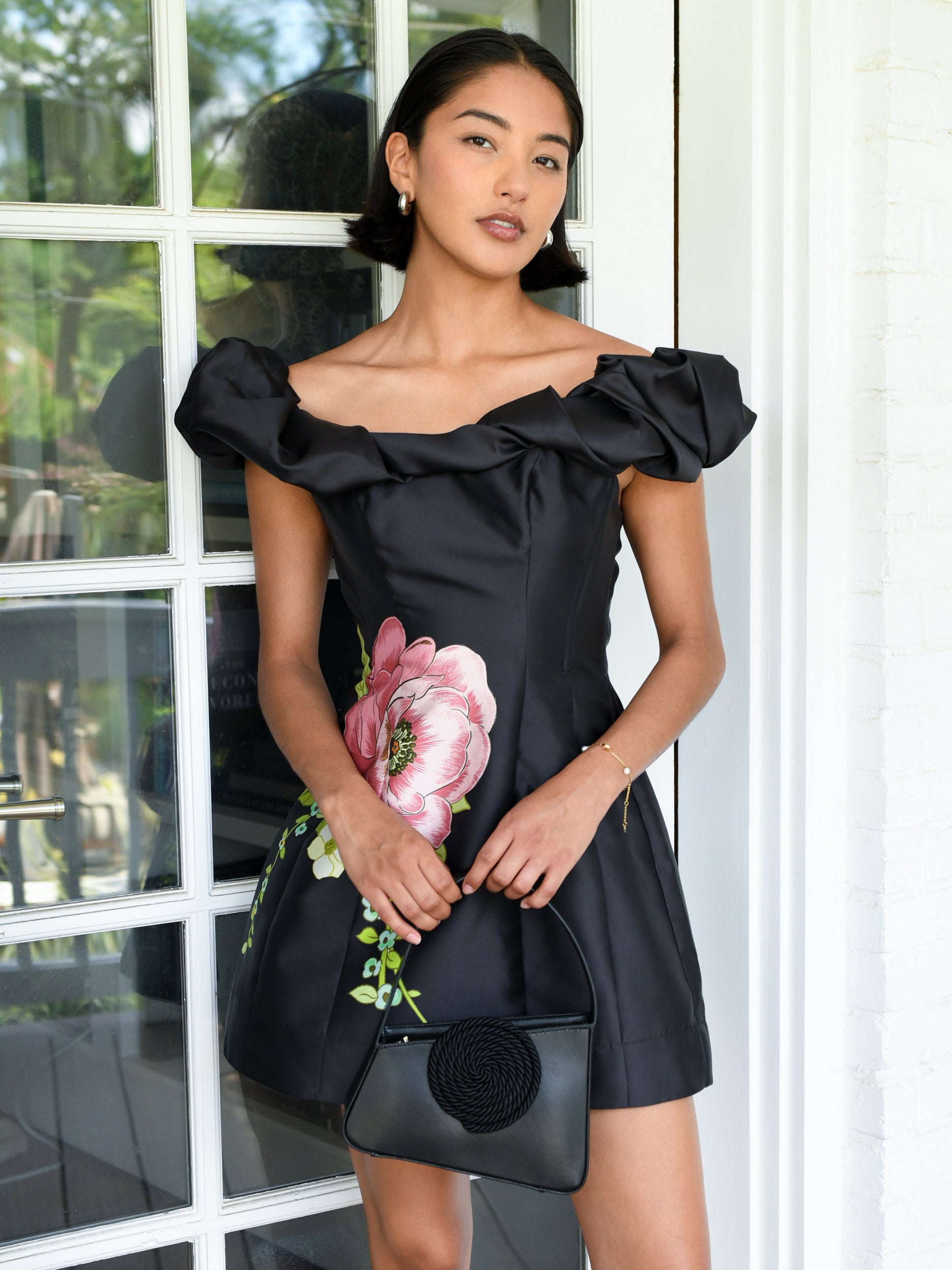 Alemais Women's Regent Noir Mini Dress | $495.00 | Saint Bernard