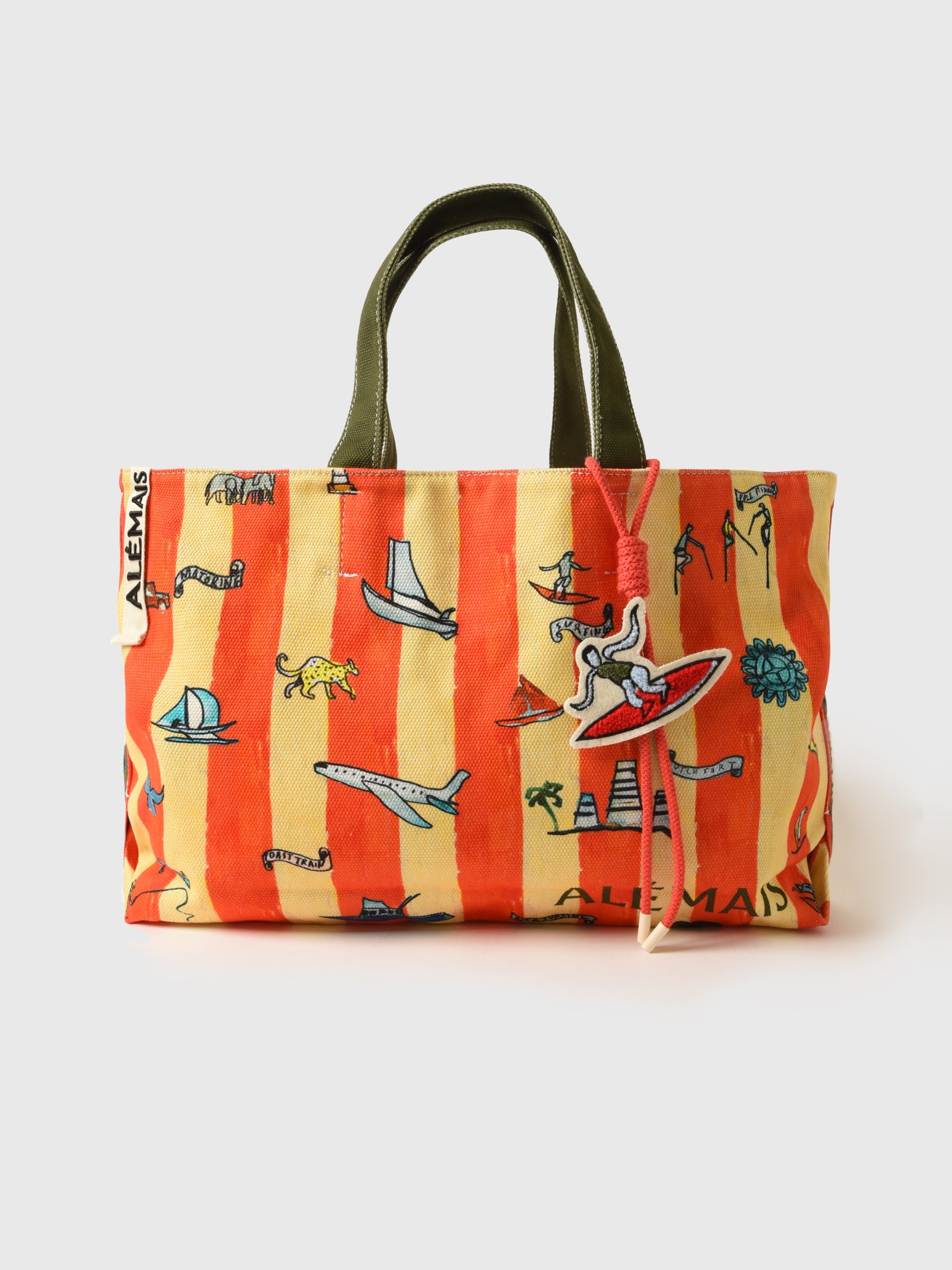 Alemais Miki Striped Oversize Tote | $295.00 | Saint Bernard