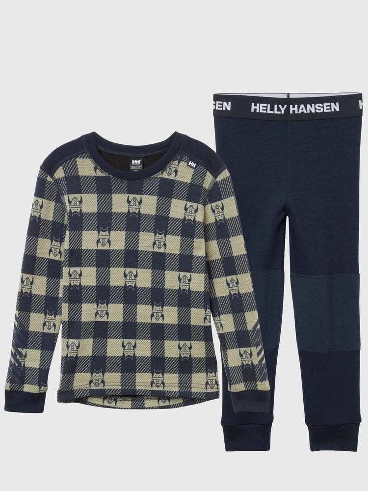 Helly Hansen Kids' Graphic LIFA® Merino Wool Base Layer Set – Saint Bernard