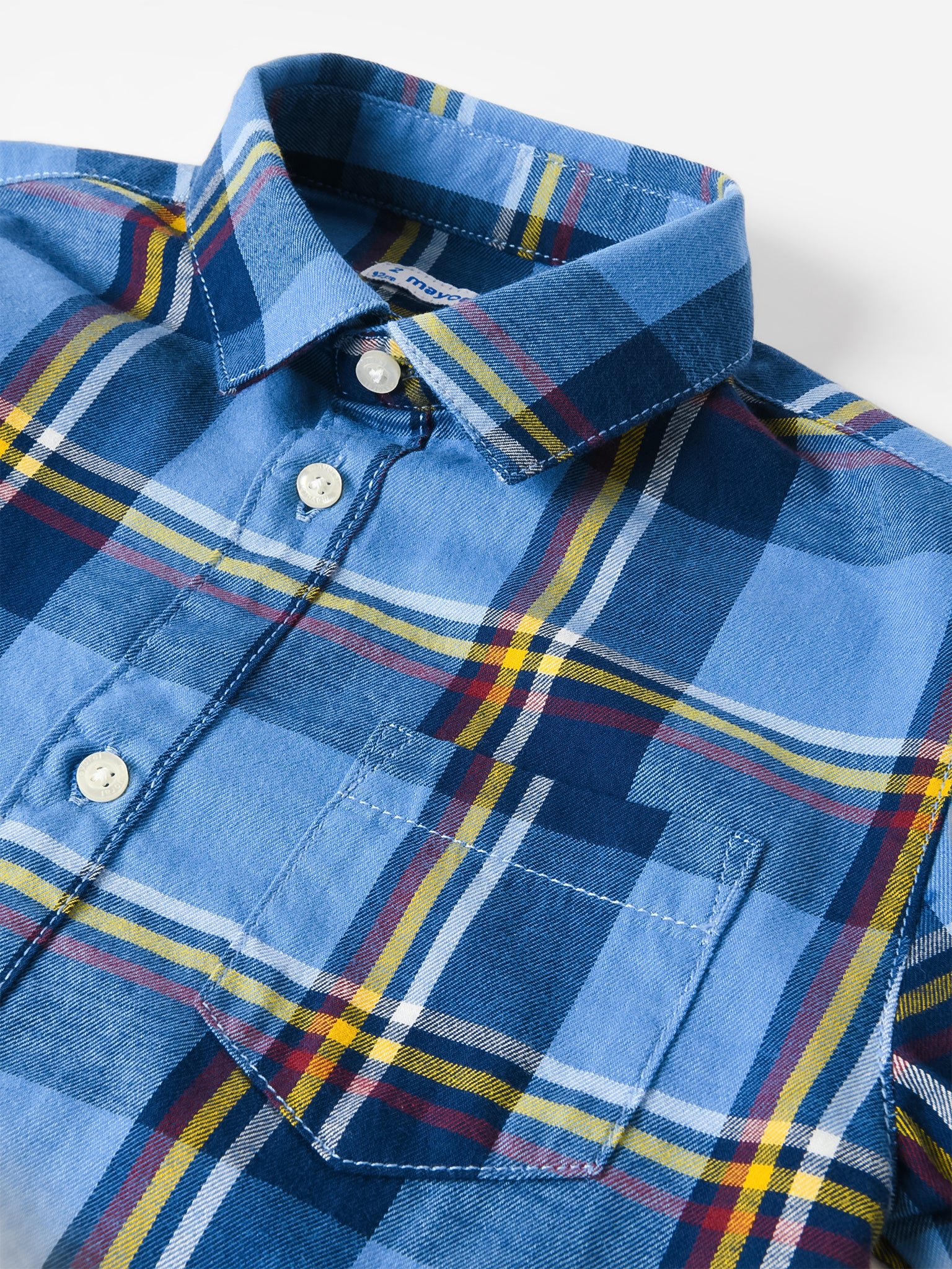 Mayoral Boys' Long Sleeve Checked Shirt - Saint Bernard
