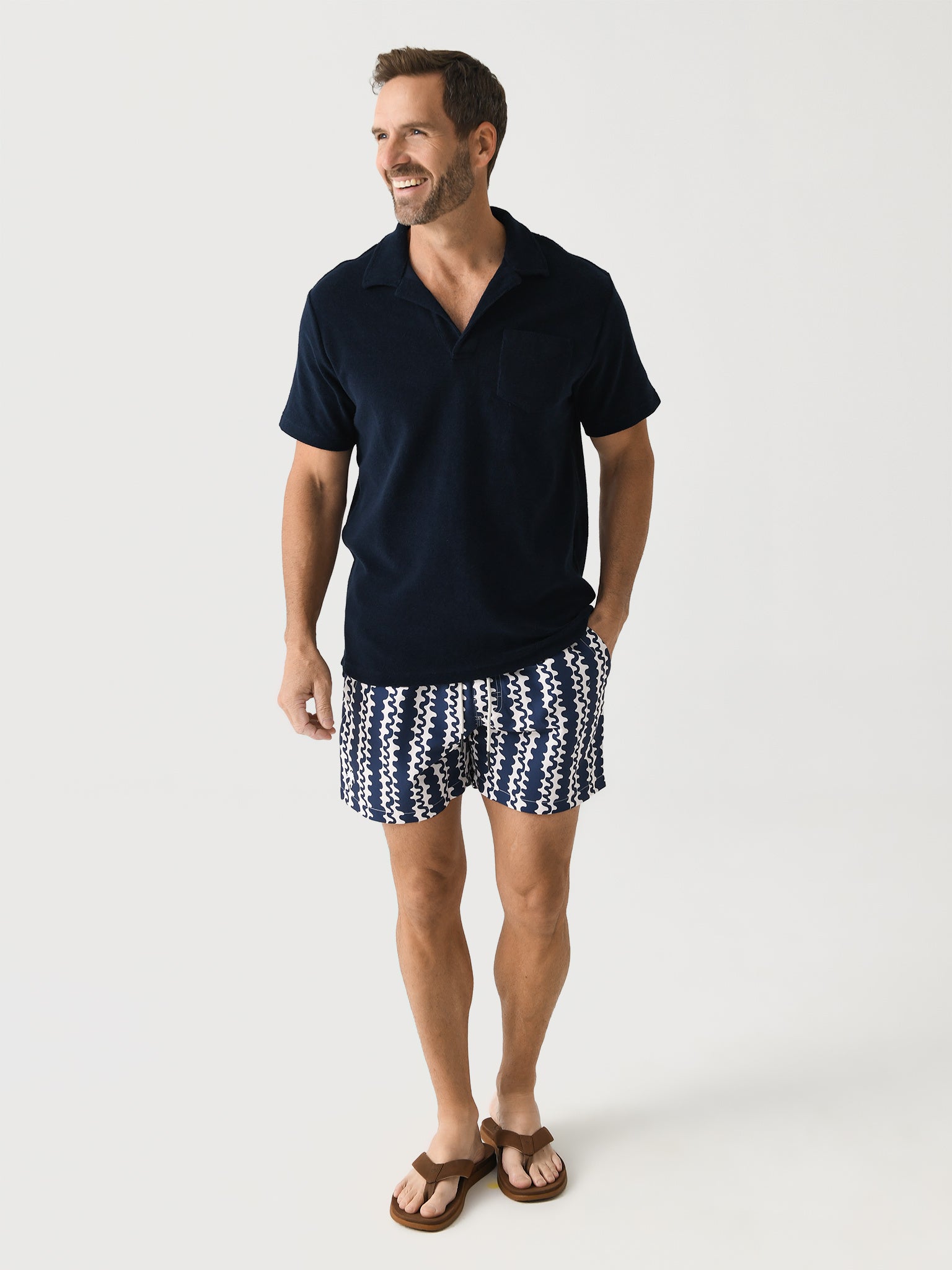 OAS Men's Scribble Swim Trunk | $110.00 | Saint Bernard