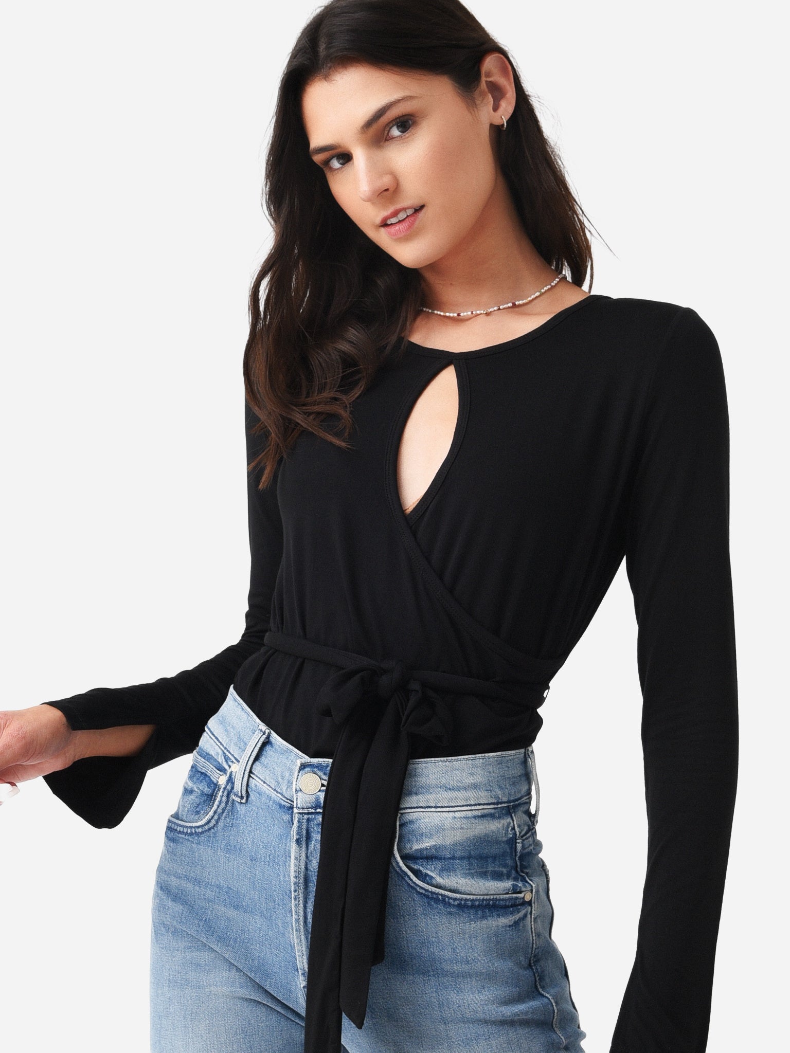 Simkhai Women's Jeneen Wrap Top | $165.00 | Saint Bernard