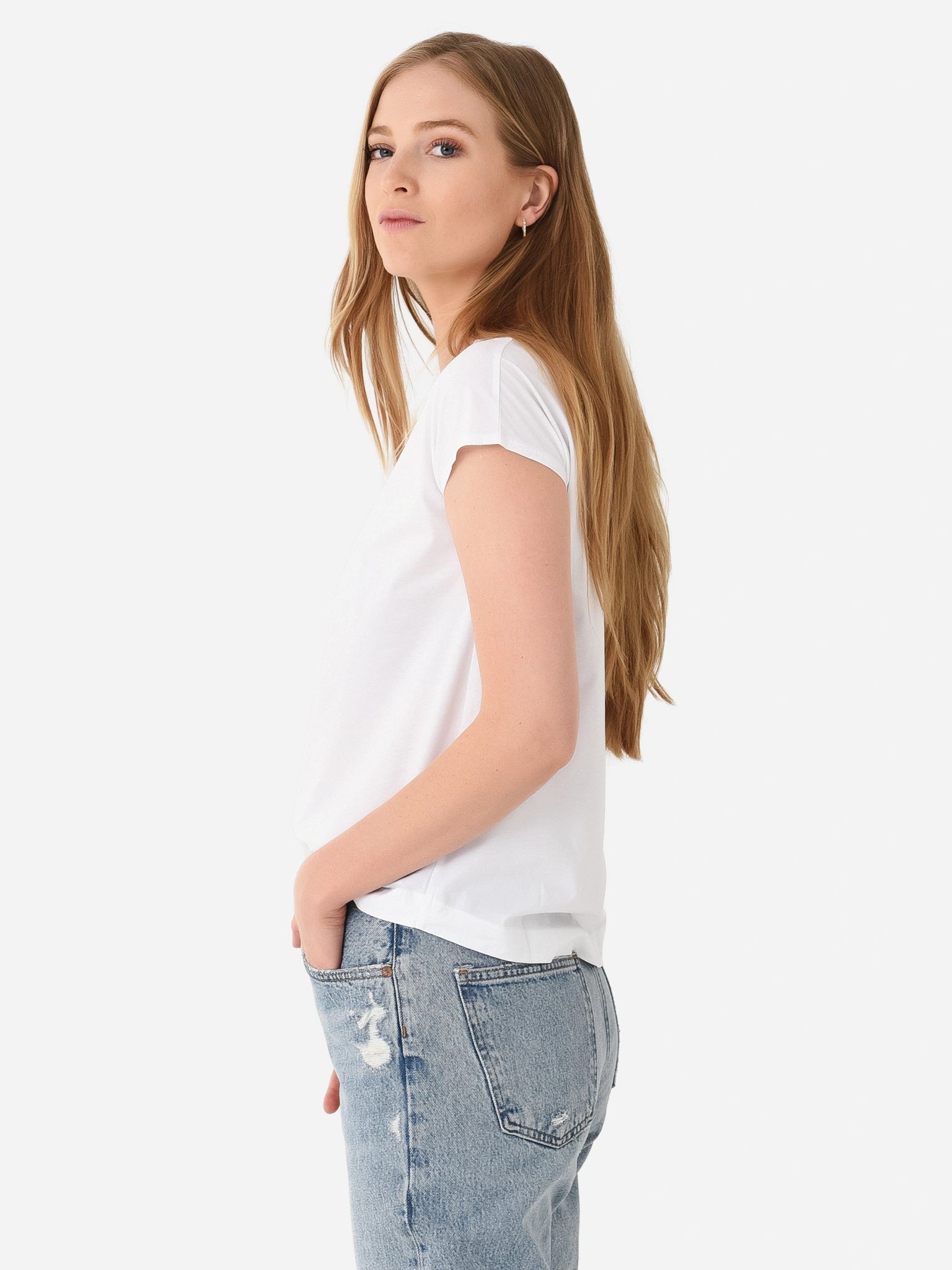 Organic John Patrick Women's Capri Tee | $80.90 | Saint Bernard