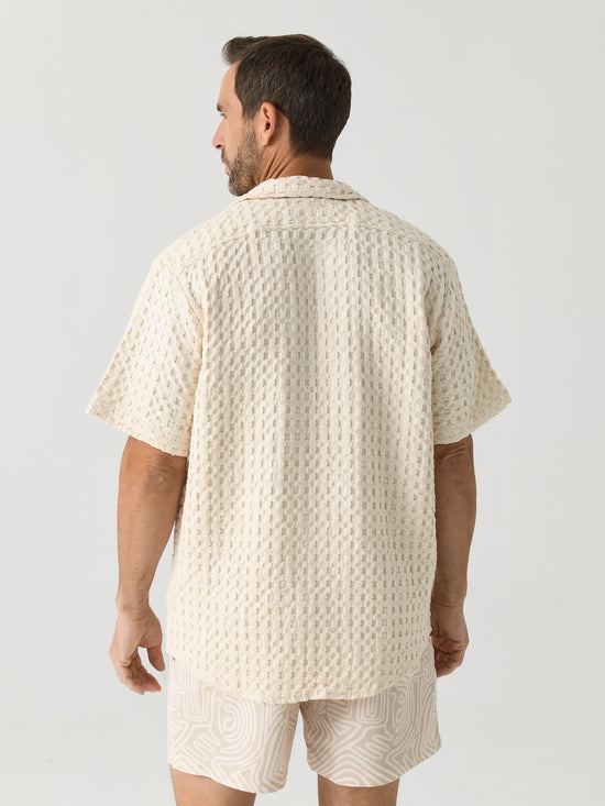 OAS Men's Cuba Waffle Shirt | $170.00 | Saint Bernard