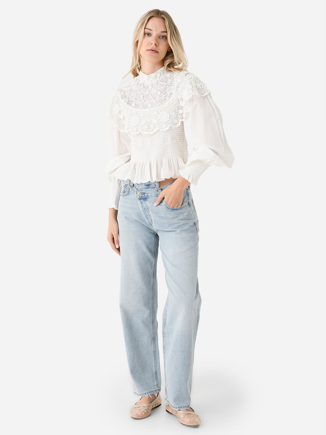 Jumper 1234 Women's Invert Stripe Vee Sweater | saintbernard.com