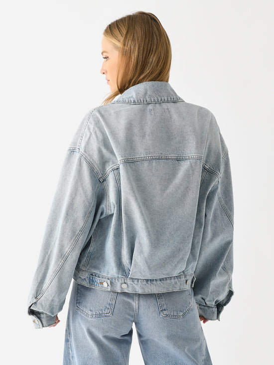 Agolde Women's Dalton Balloon Denim Jacket | $298.00 | Saint Bernard