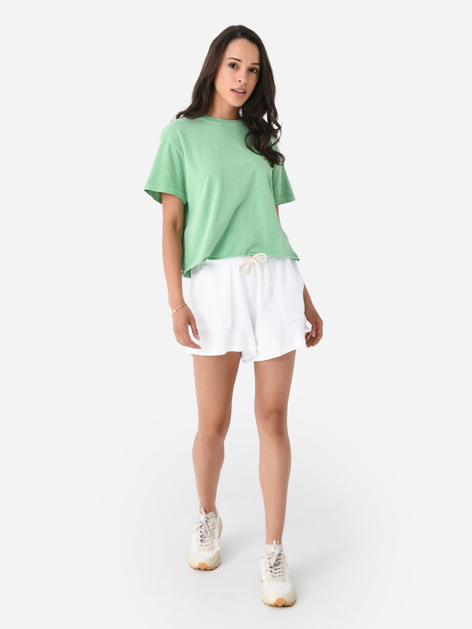 Perfect White Tee Women's Lou Reverse Pocket French Terry Short | $80. ...