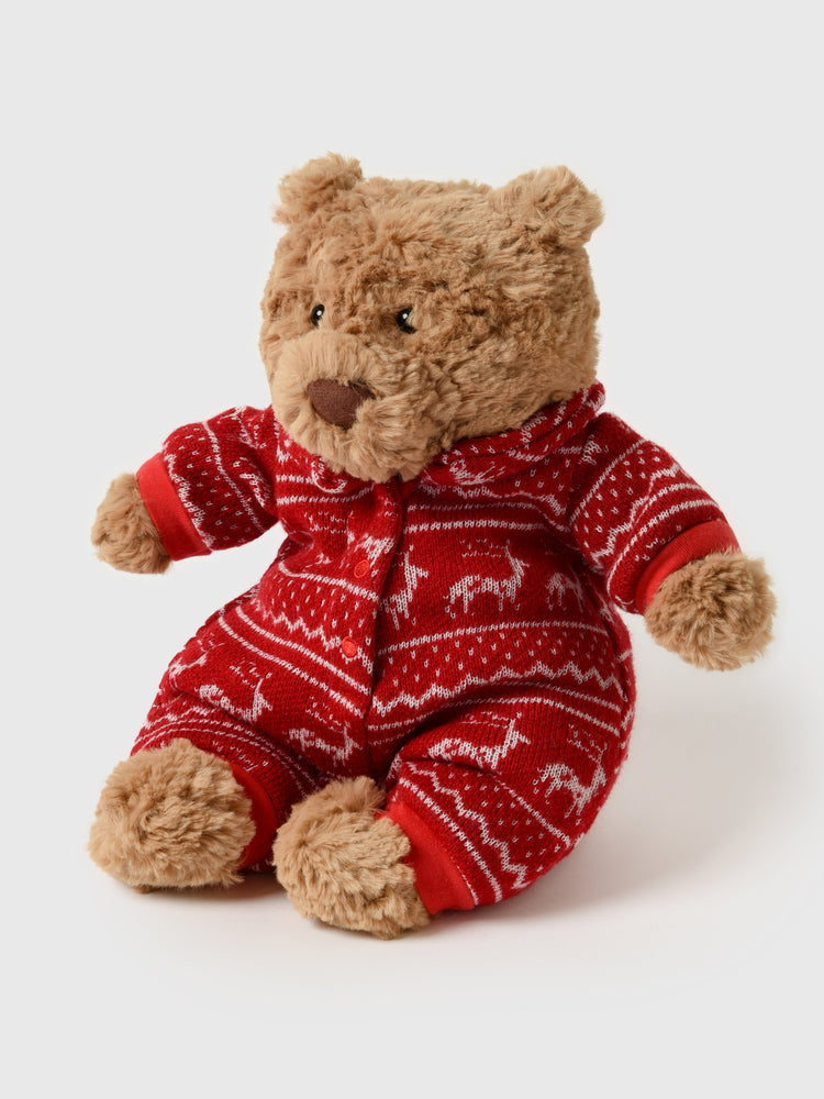 Jellycat Bartholomew Bear Winter Pajamas Plush – Saint Bernard