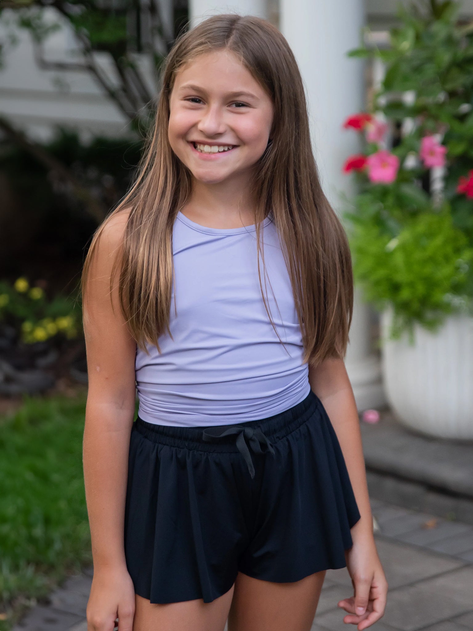 Be Elizabeth Girls' Tie Back Athleisure Top | $28.00 | Saint Bernard