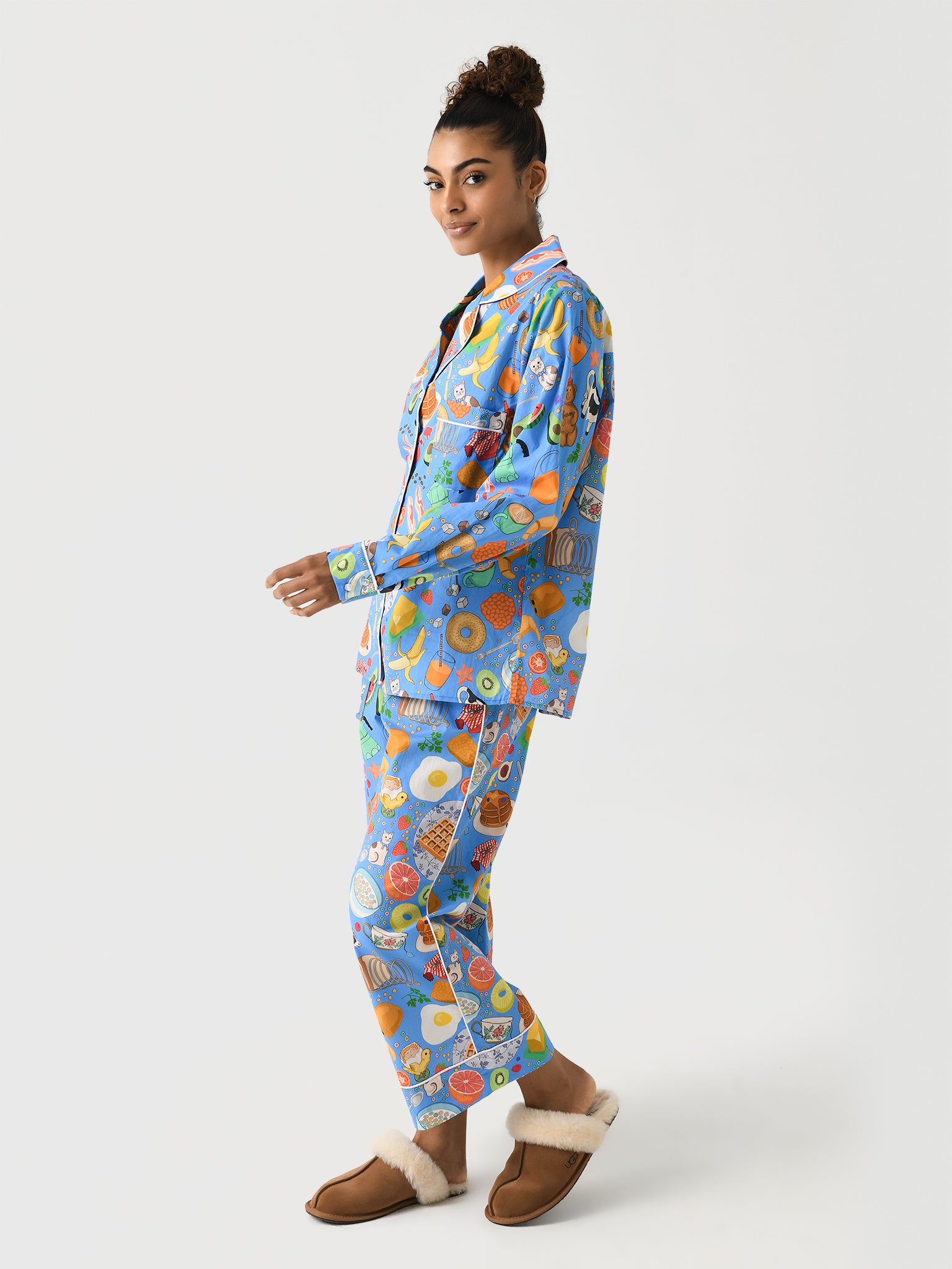 Karen Mabon Women's Breakfast Pajama Set | $225.00 | Saint Bernard