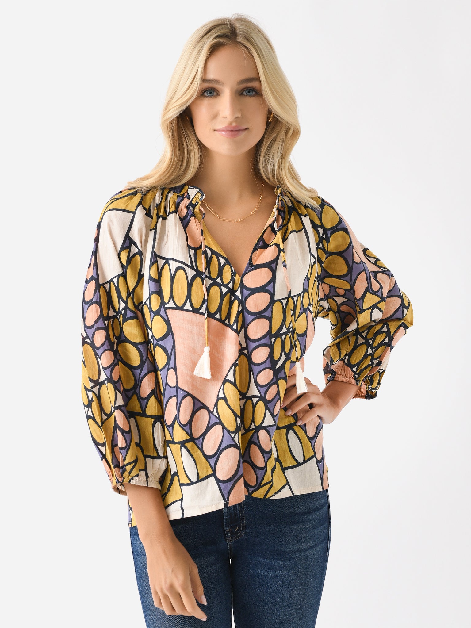 Cleobella Women's Erica Blouse | $158.00 | Saint Bernard