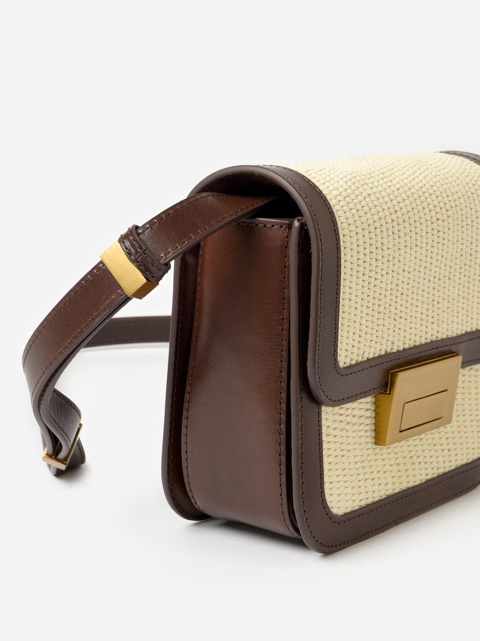 Loeffler Randall Desi Straw Crossbody Bag | $325.00 | Saint Bernard