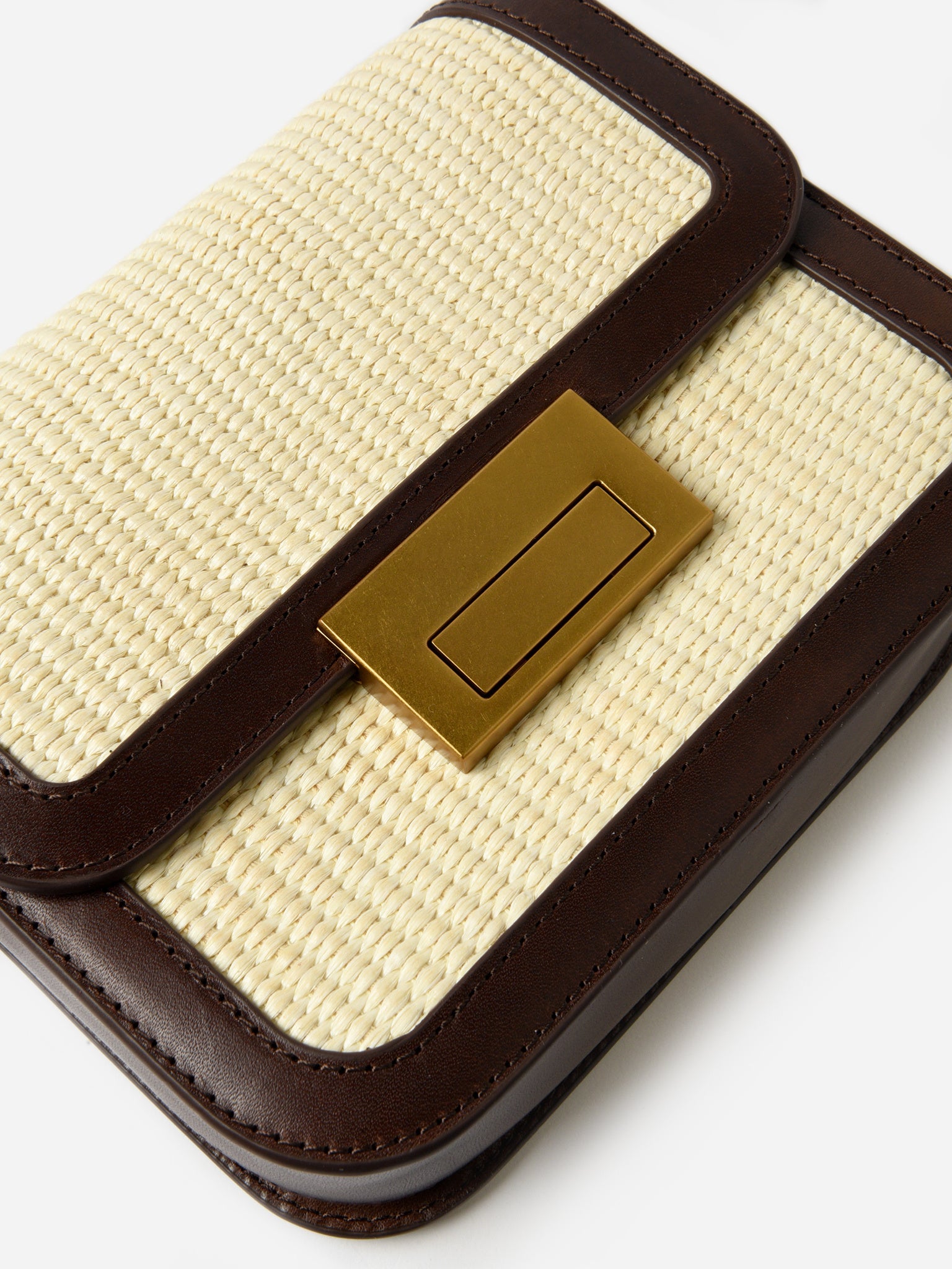 Loeffler Randall Desi Straw Crossbody Bag | $325.00 | Saint Bernard