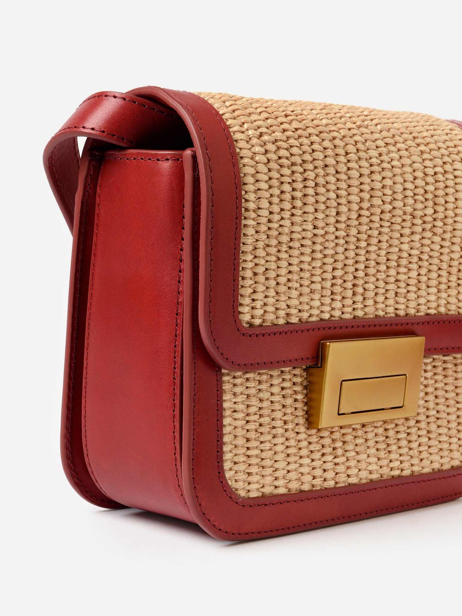 Loeffler Randall Desi Straw Crossbody Bag | $325.00 | Saint Bernard