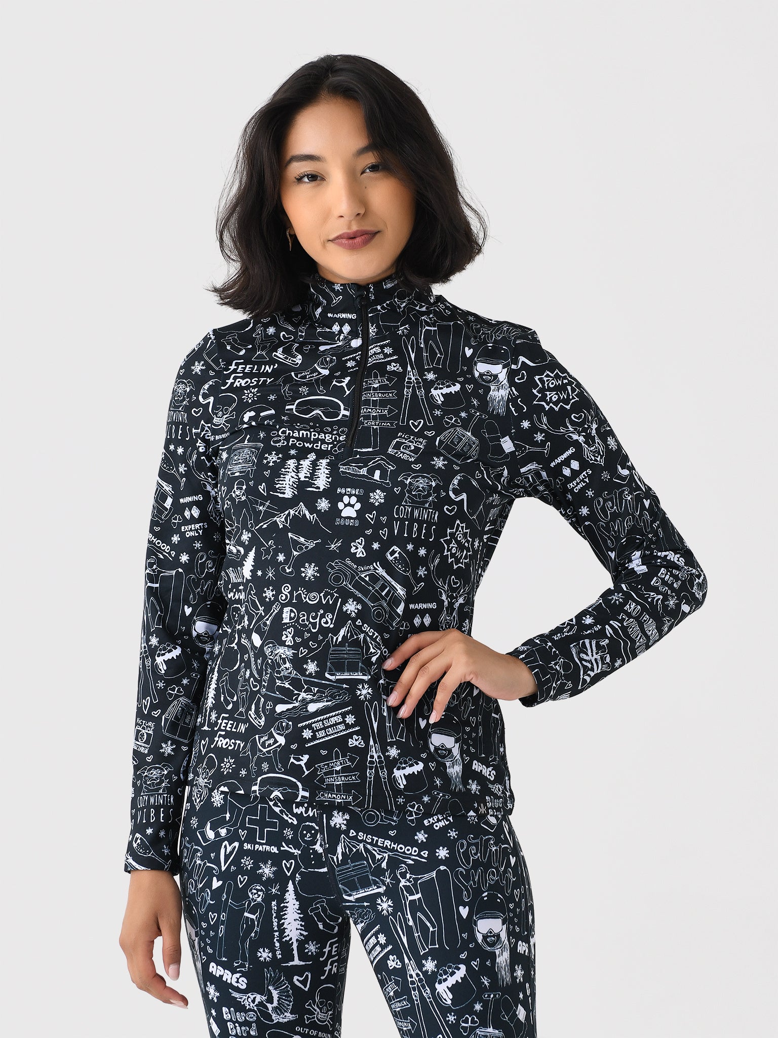 Krimson Klover Women's Graffiti Base Layer Top | $120.00 | Saint Bernard