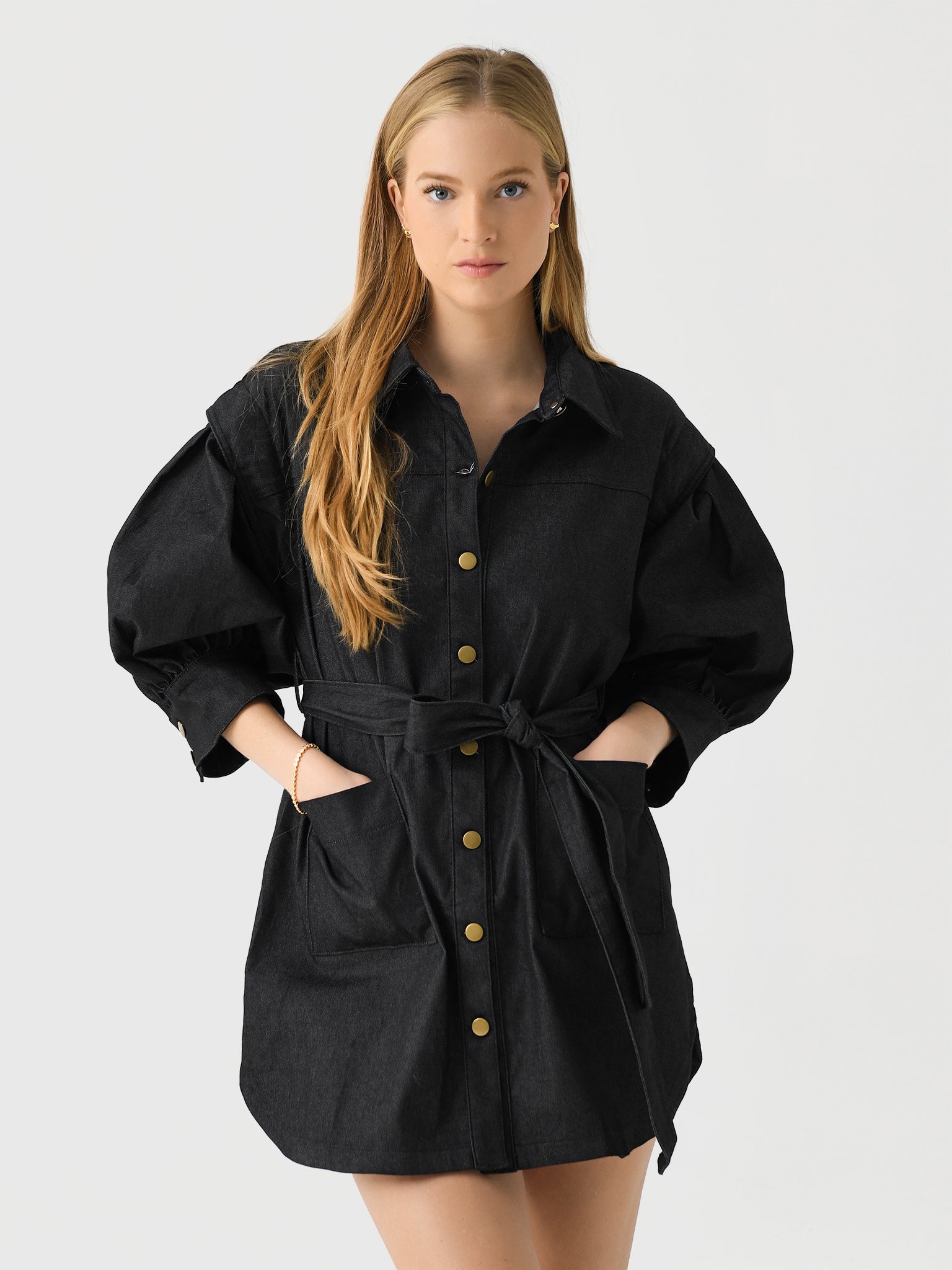 Never A Wallflower Women S Denim Dress 354 00 Saint Bernard