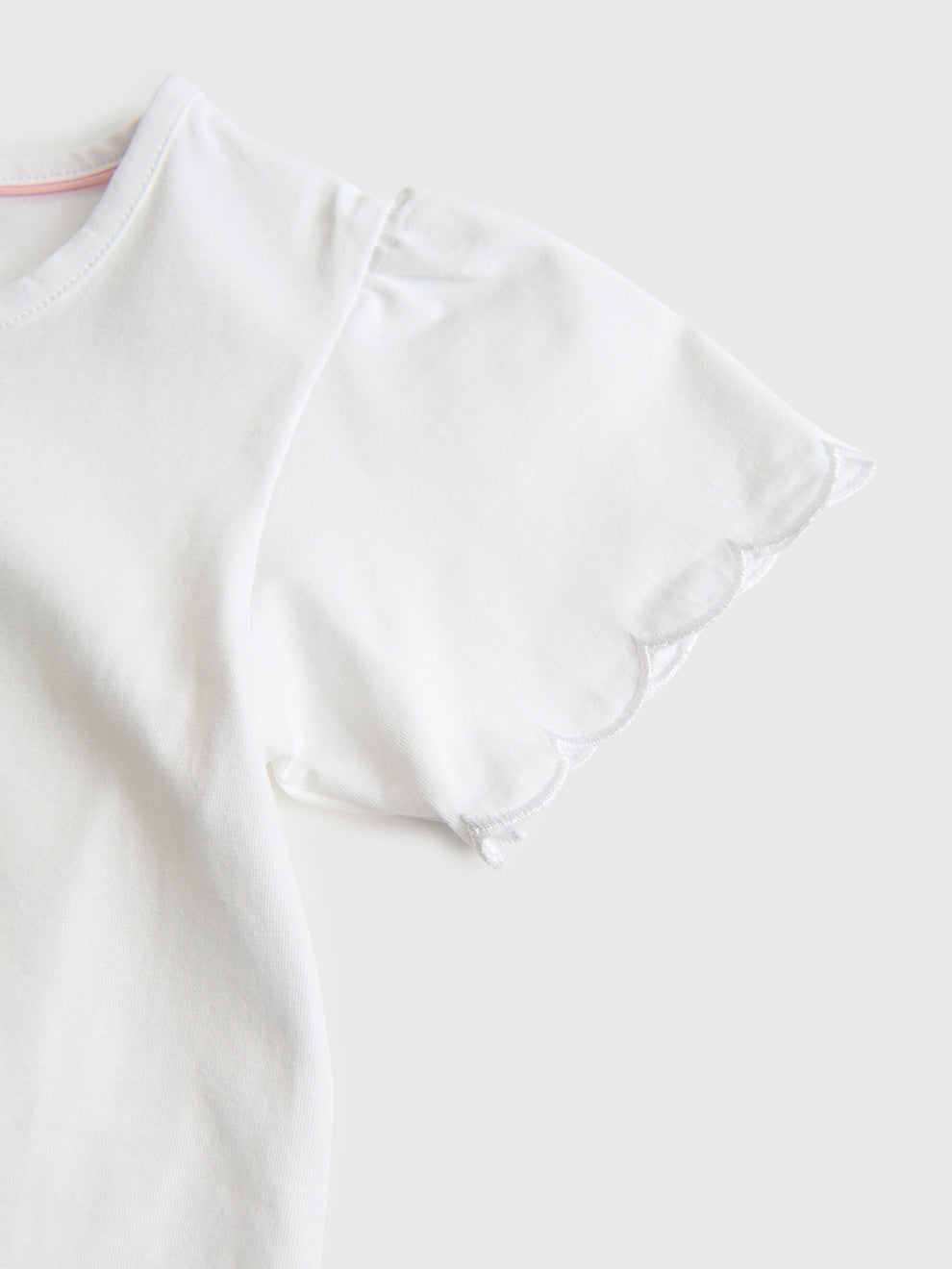 Rufflebutts Girls' Scallop Tee | $24.00 | Saint Bernard
