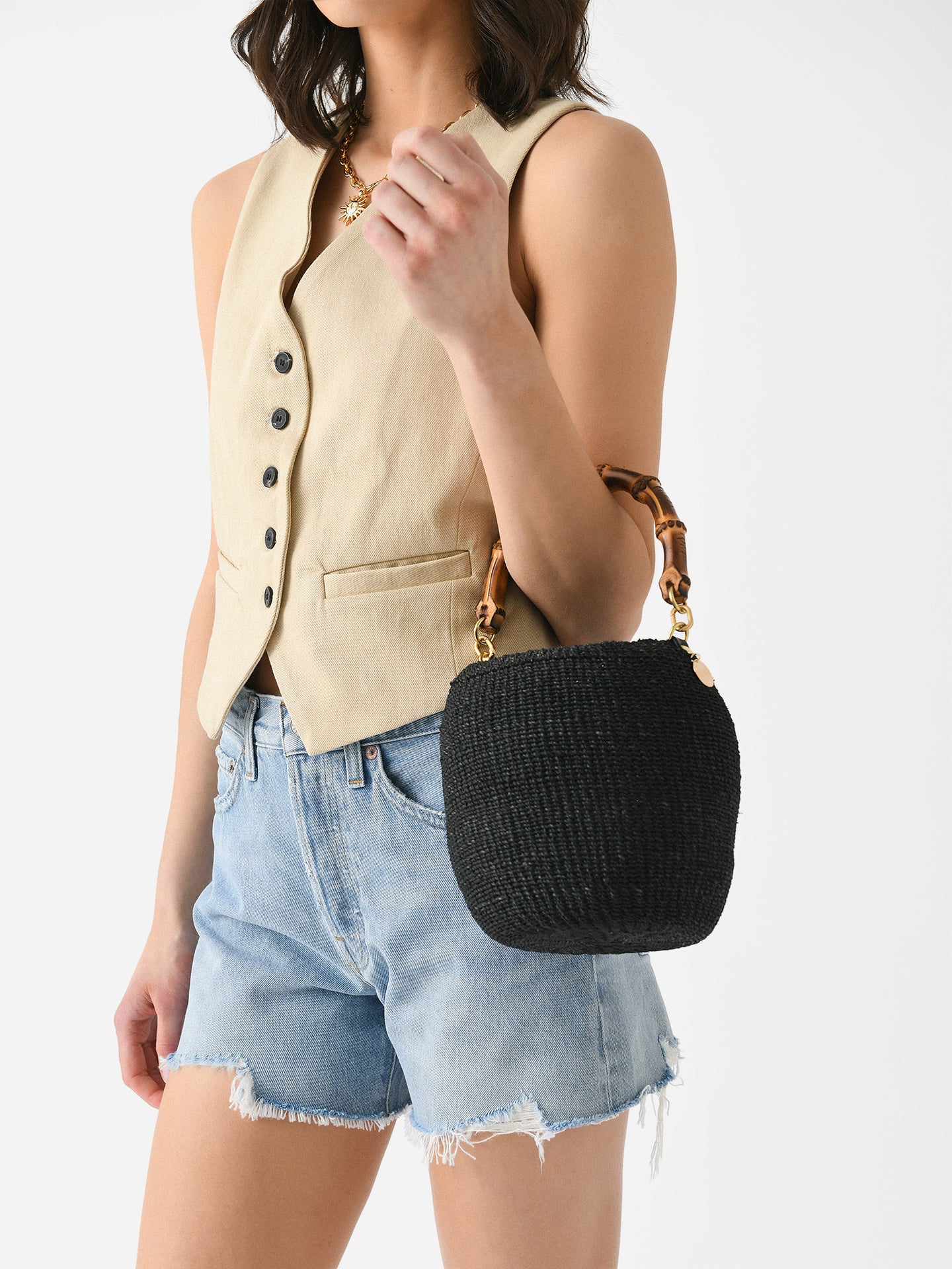 Clare V. Pot de Miel Basket Bag – Saint Bernard