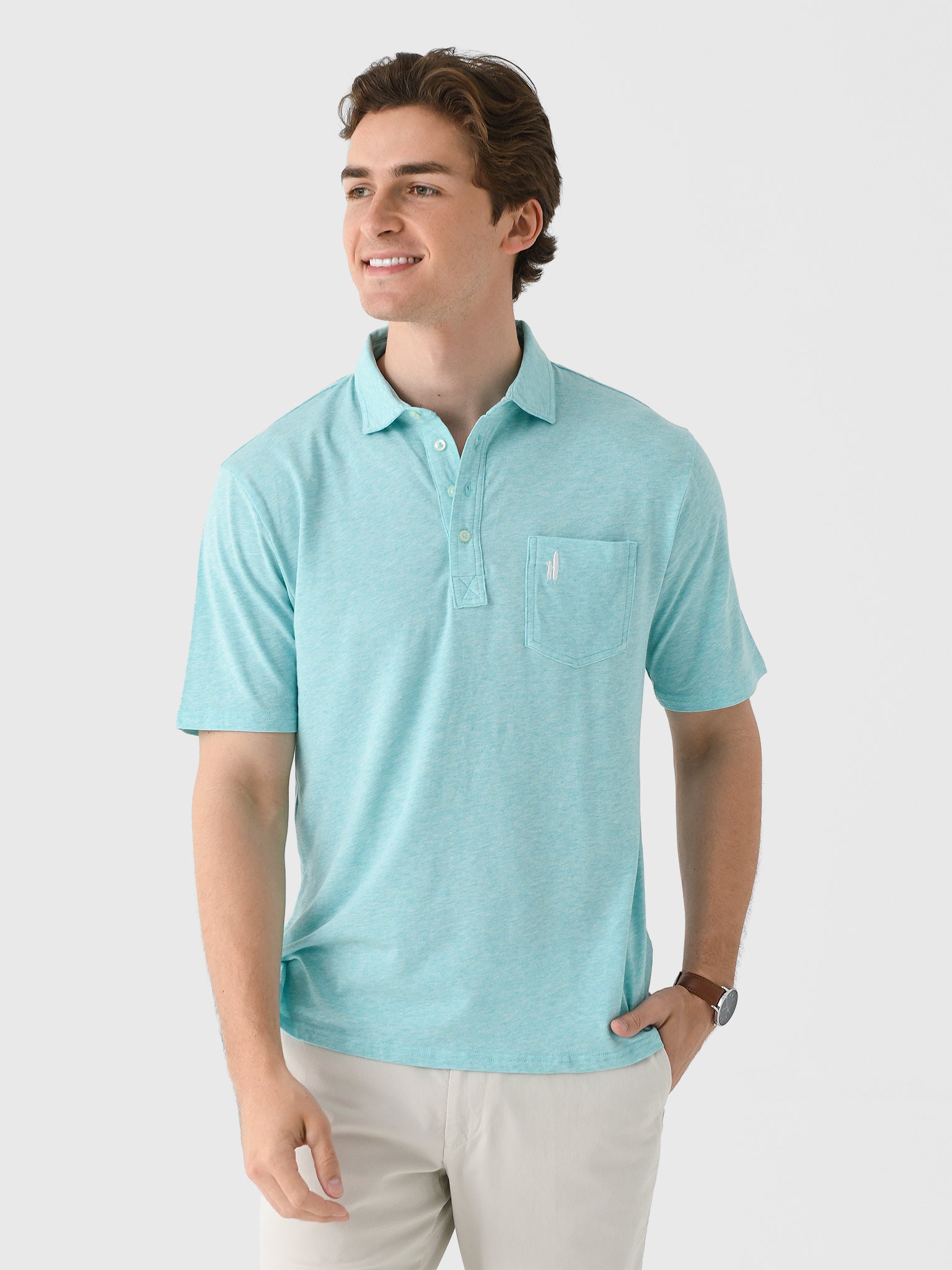 Johnnie-O Men's Heathered 2.0 Original 4-Button Polo | $89.00 | Saint ...
