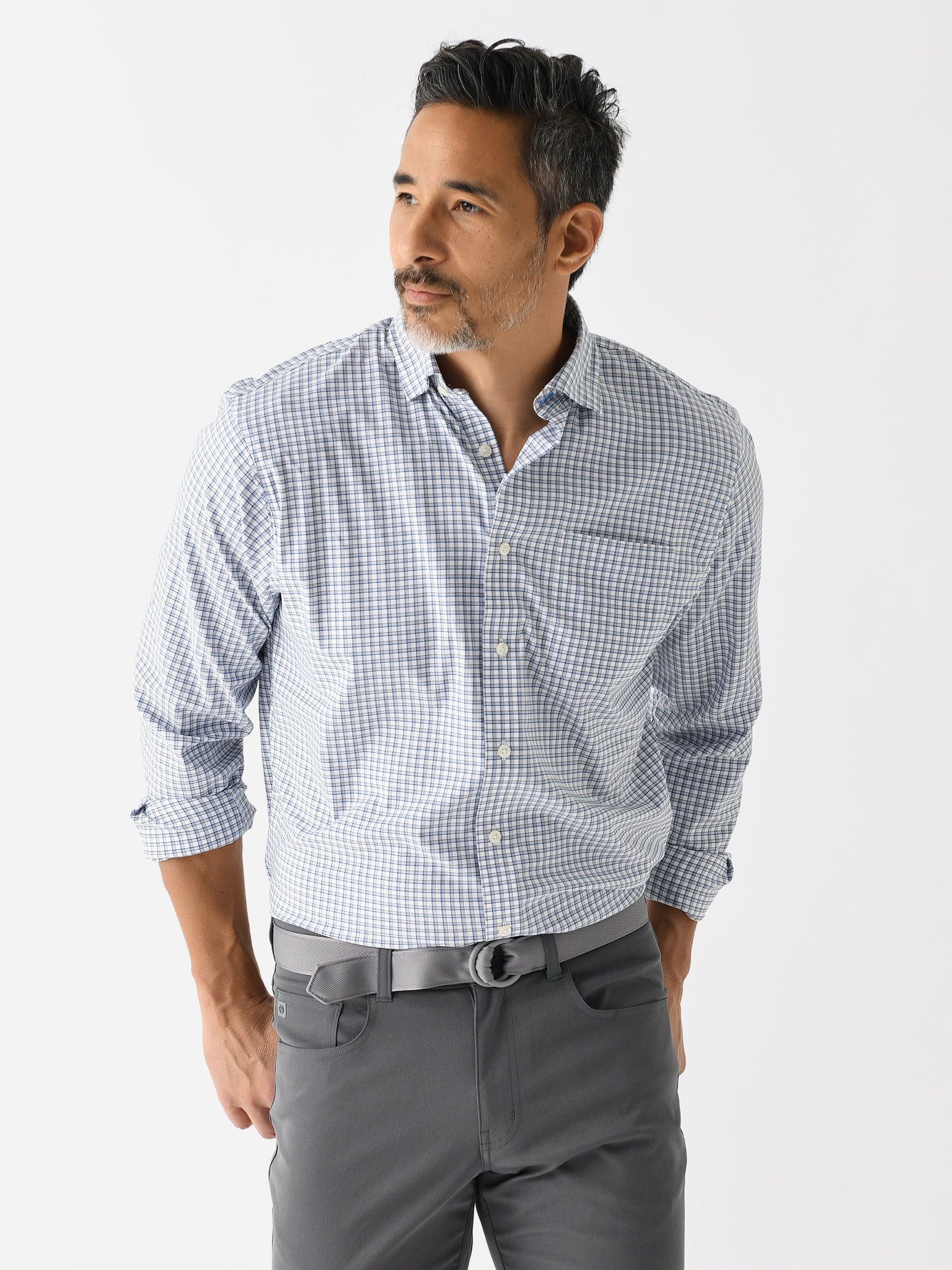 Johnnie-O Men's Dean Performance Button-Down Shirt | $138.00 | Saint Bernard