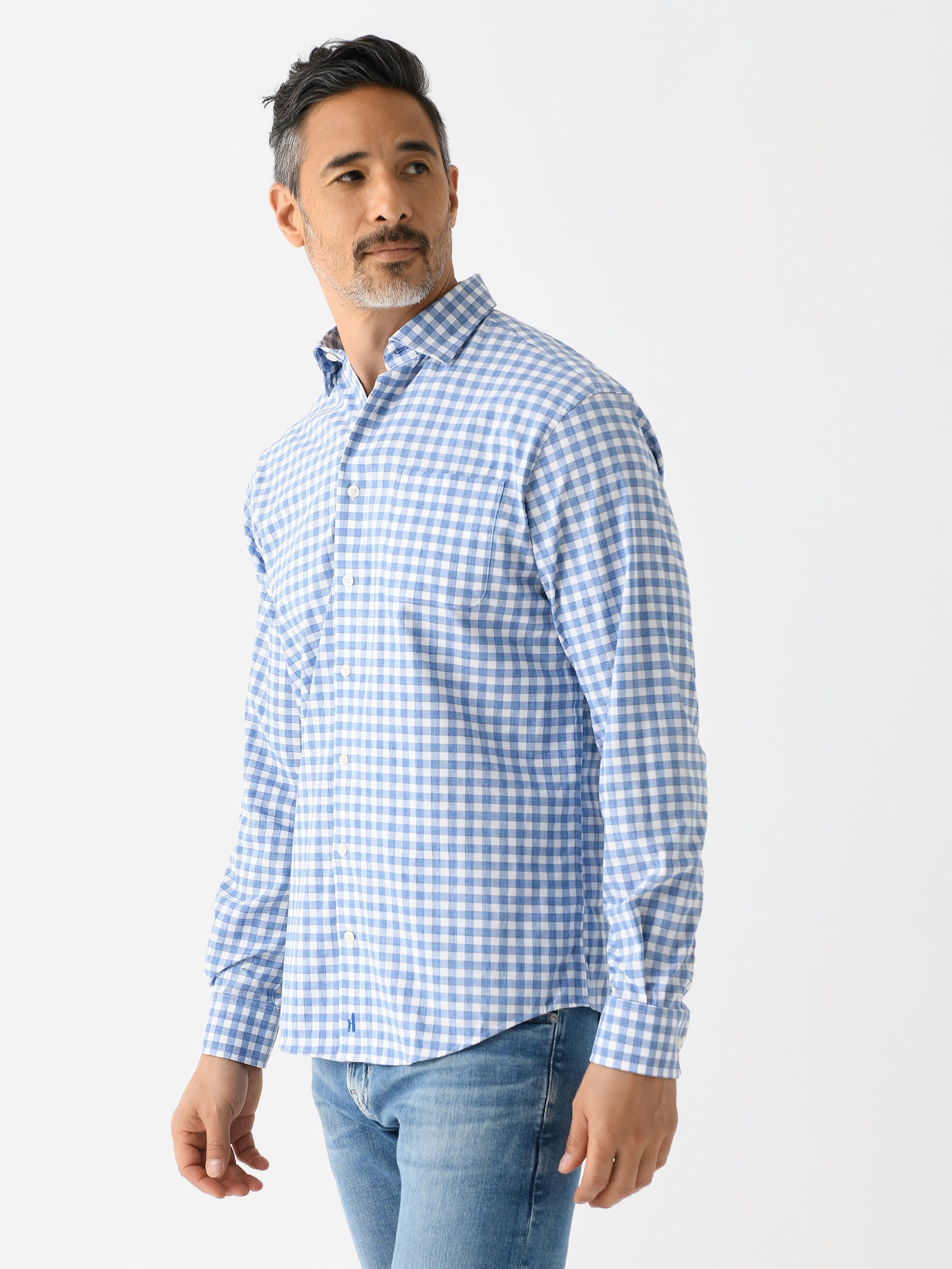Johnnie-O Men's Ashworth Performance Button-Down Shirt | $138.00 | Saint Bernard