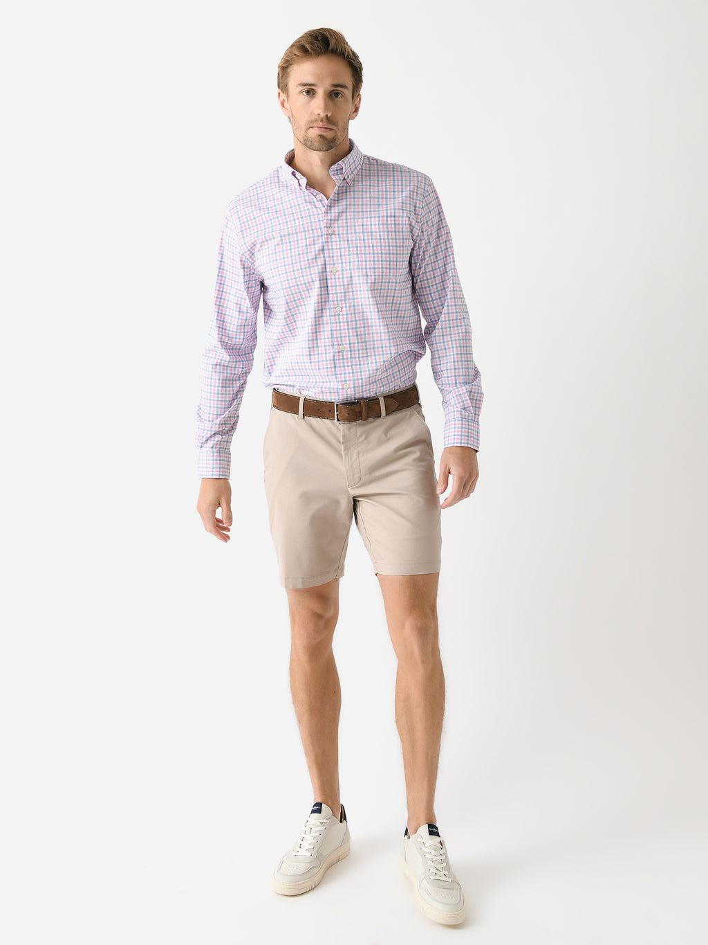 Johnnie-O Men's Rylen Performance Button-Down Shirt – Saint Bernard