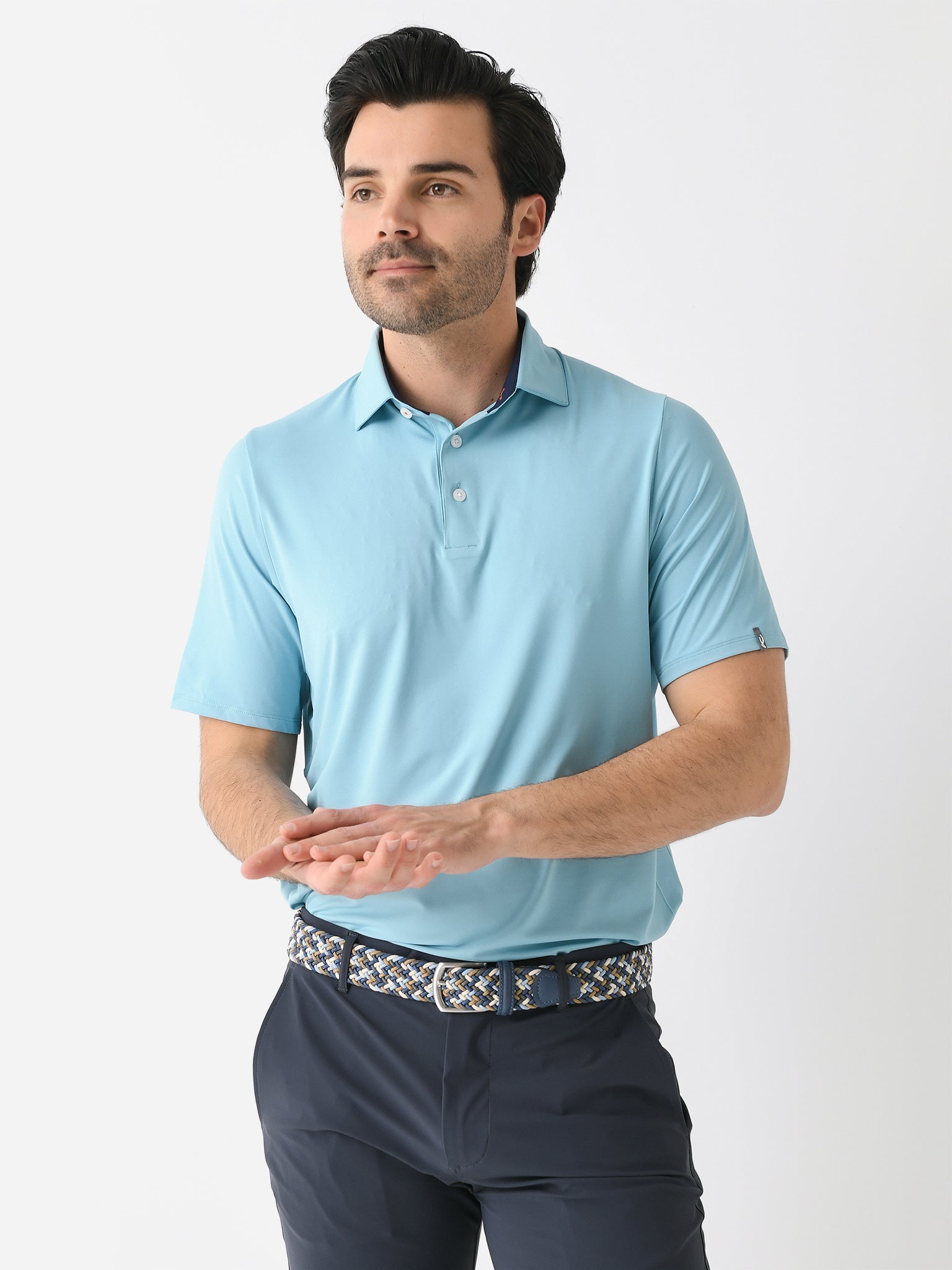 KJUS Men's Soren Solid Polo | $109.00 | Saint Bernard