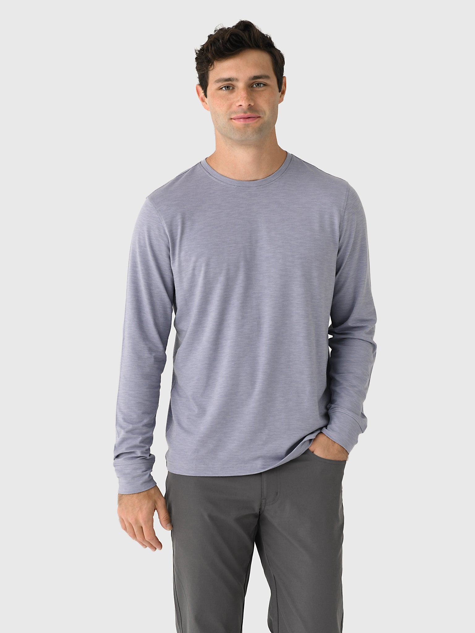 Orchard + Broome Men's Willett Micro Stripe Long Sleeve Tee – Saint Bernard