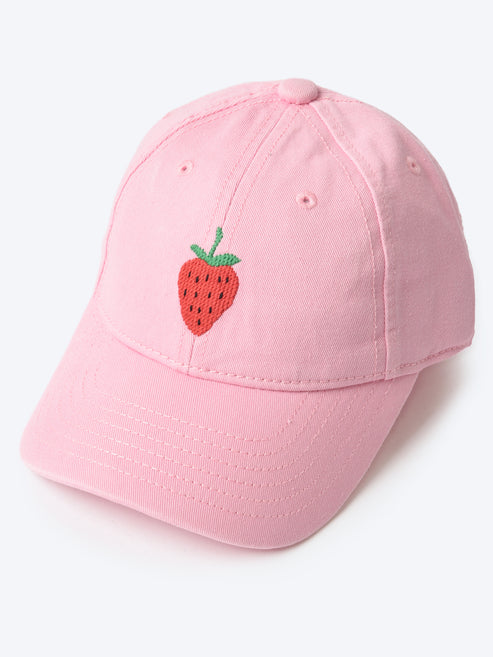 Harding Lane Kids' Strawberry Canvas Hat | $37.00 | Saint Bernard