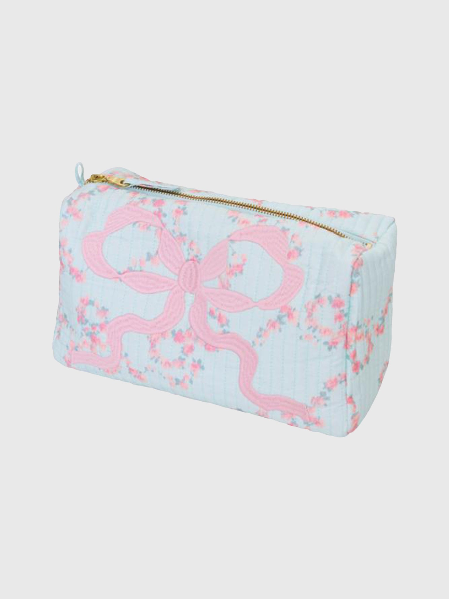LoveShackFancy Octavia Luna Rosa Fleur Pouch | $135.00 | Saint Bernard