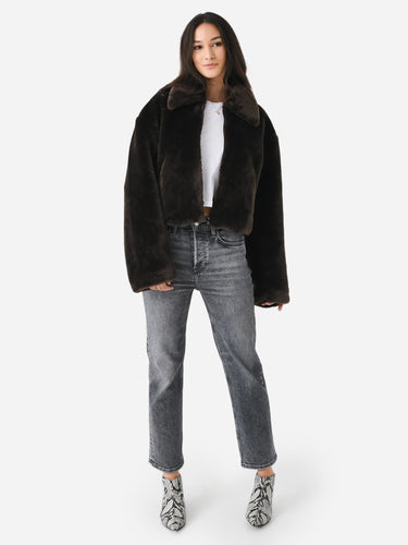Frame Women's Faux Fur Zip Up Jacket – Saint Bernard