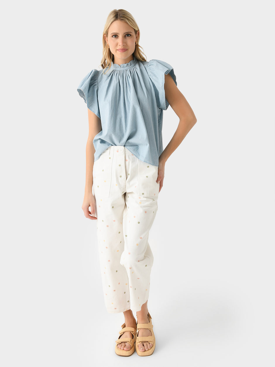 Antik Batik Women's Anna Smocked Blouse | $62.90 | Saint Bernard