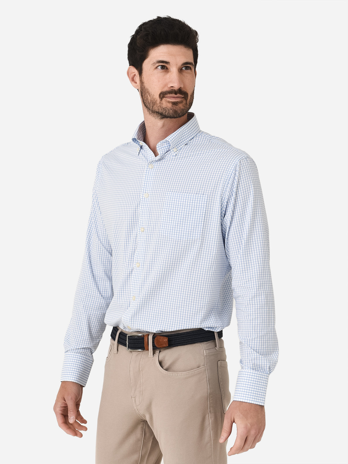 Peter Millar Crown Men's Hanford Performance Twill Sport Shirt ...