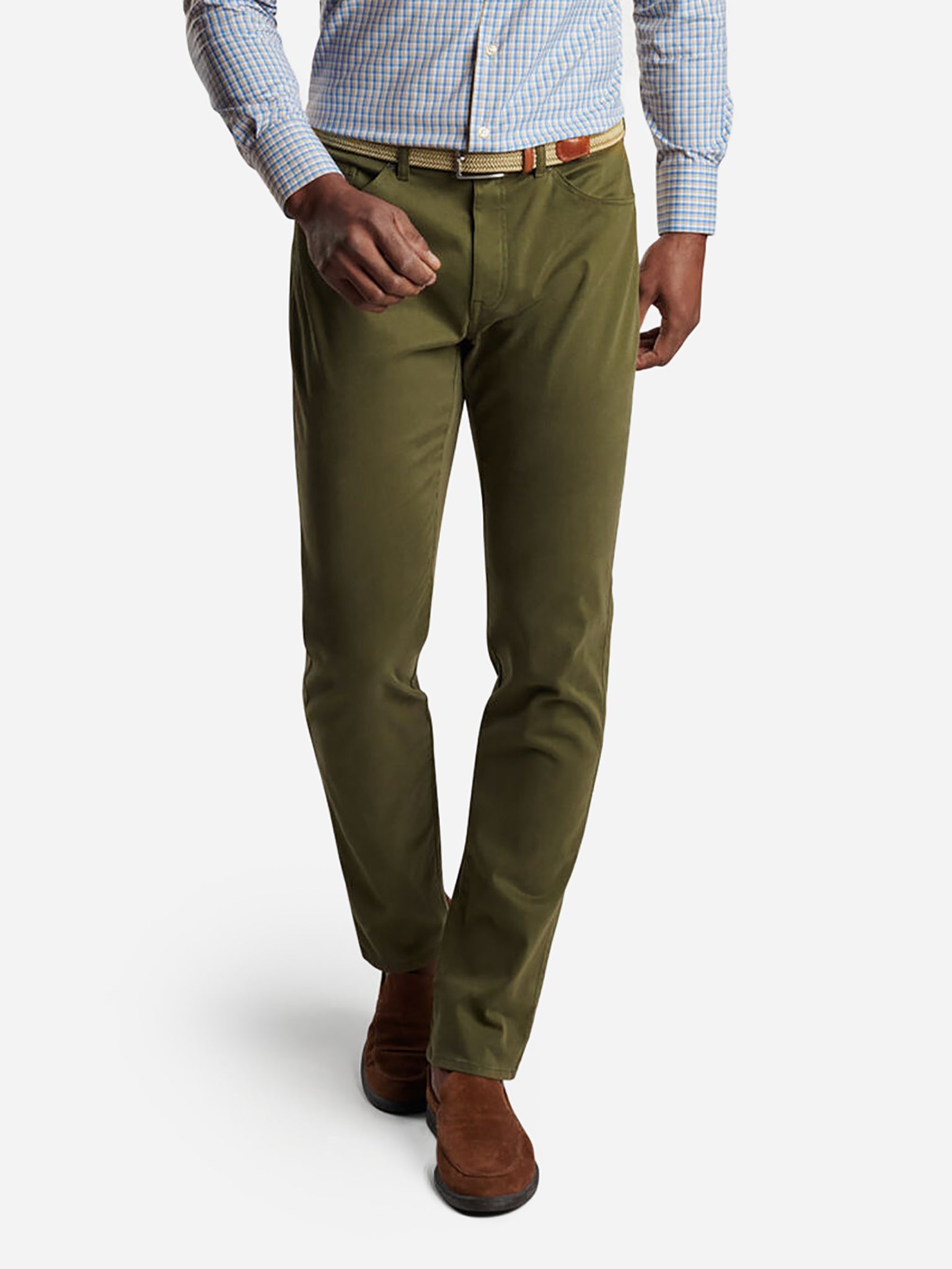 Peter Millar Crown Men's Ultimate Sateen Five-Pocket Pant - Saint Bernard